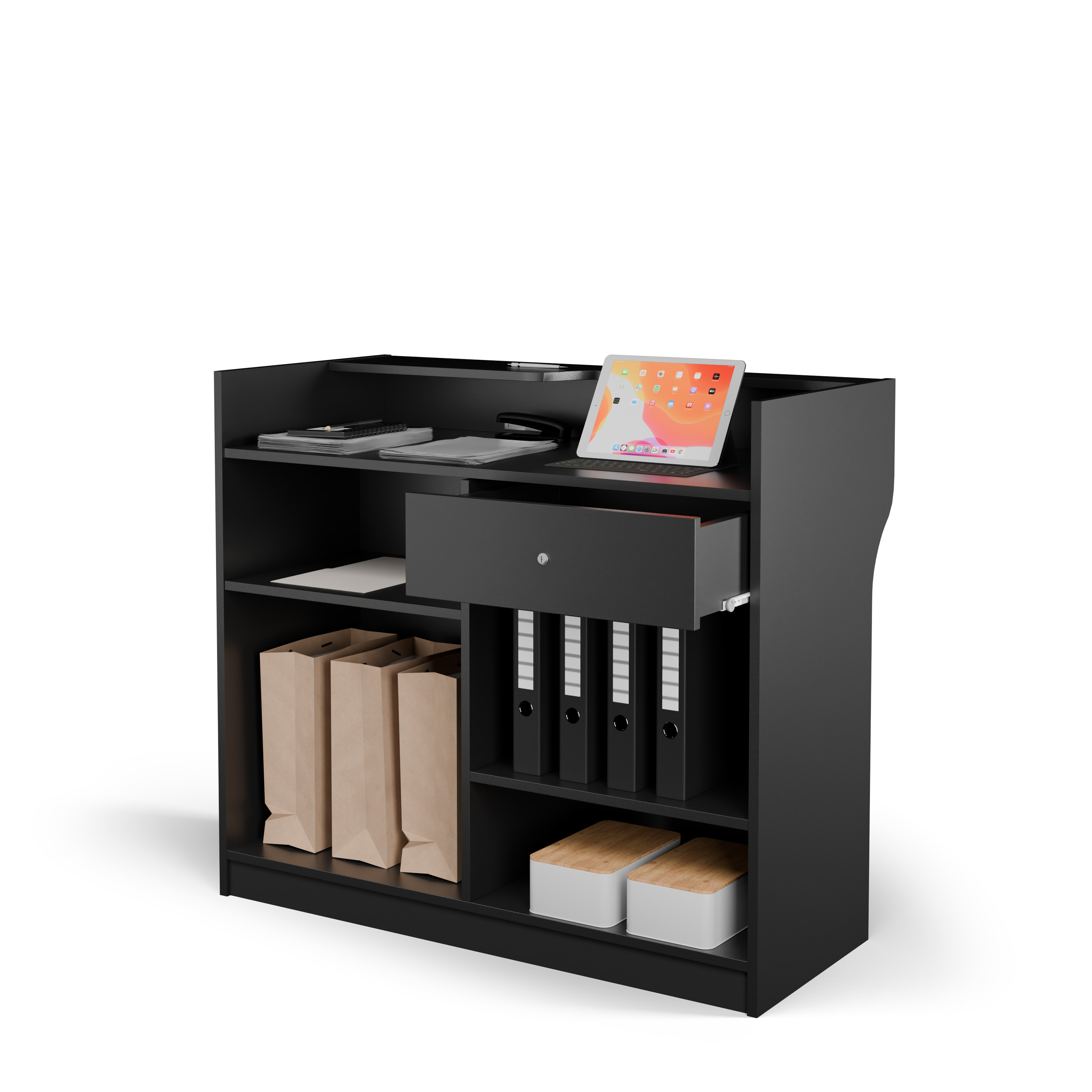 Cash Register Stand | Lockable Cash Drawer | Displays2Go