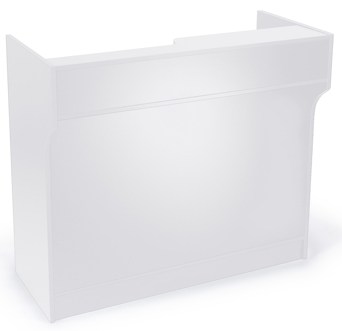 48" White Ledge Counter | Check Writing Shelf | Displays2go