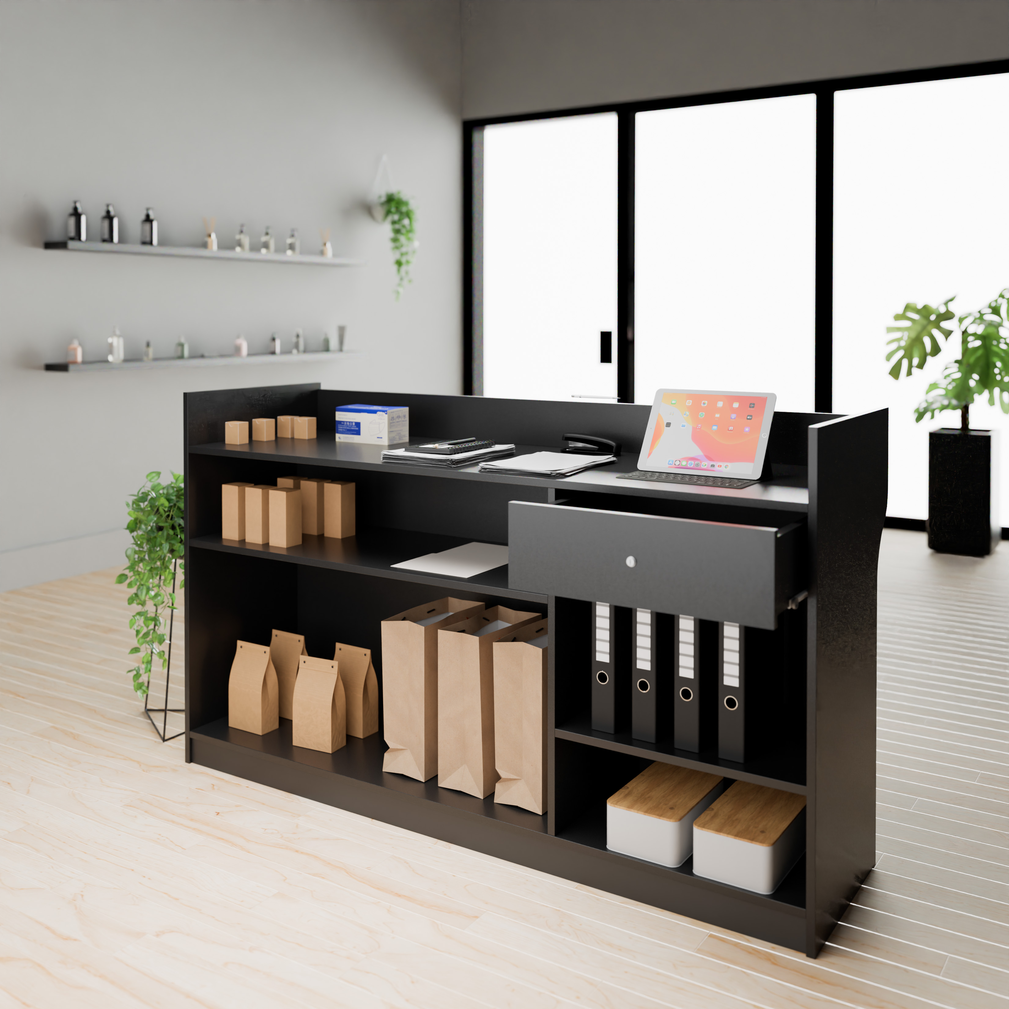 Cash Register Stand | Lockable Cash Drawer | Displays2Go