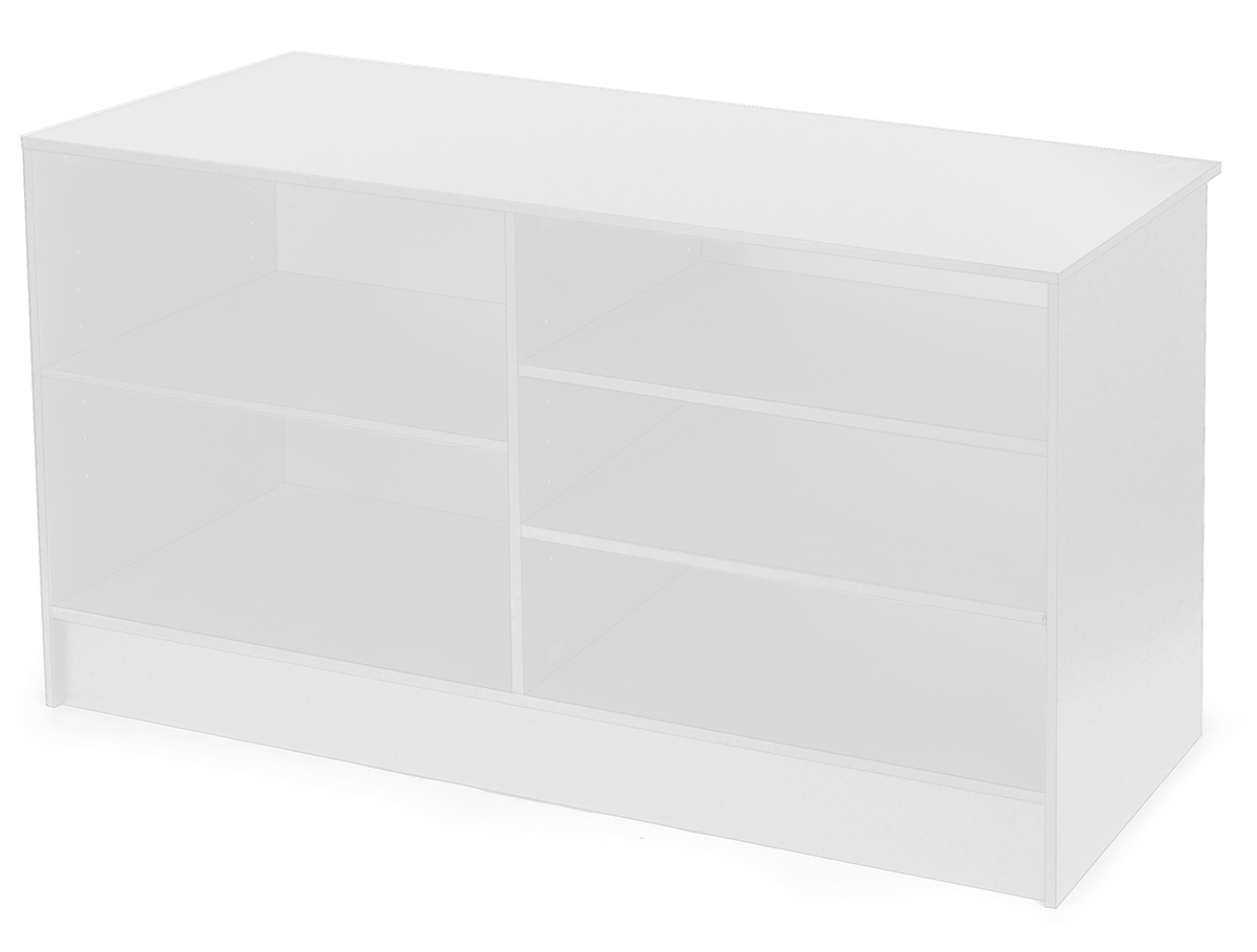 6’ Sales Counter with Graphics | Black Mounting Standoffs | Displays2Go