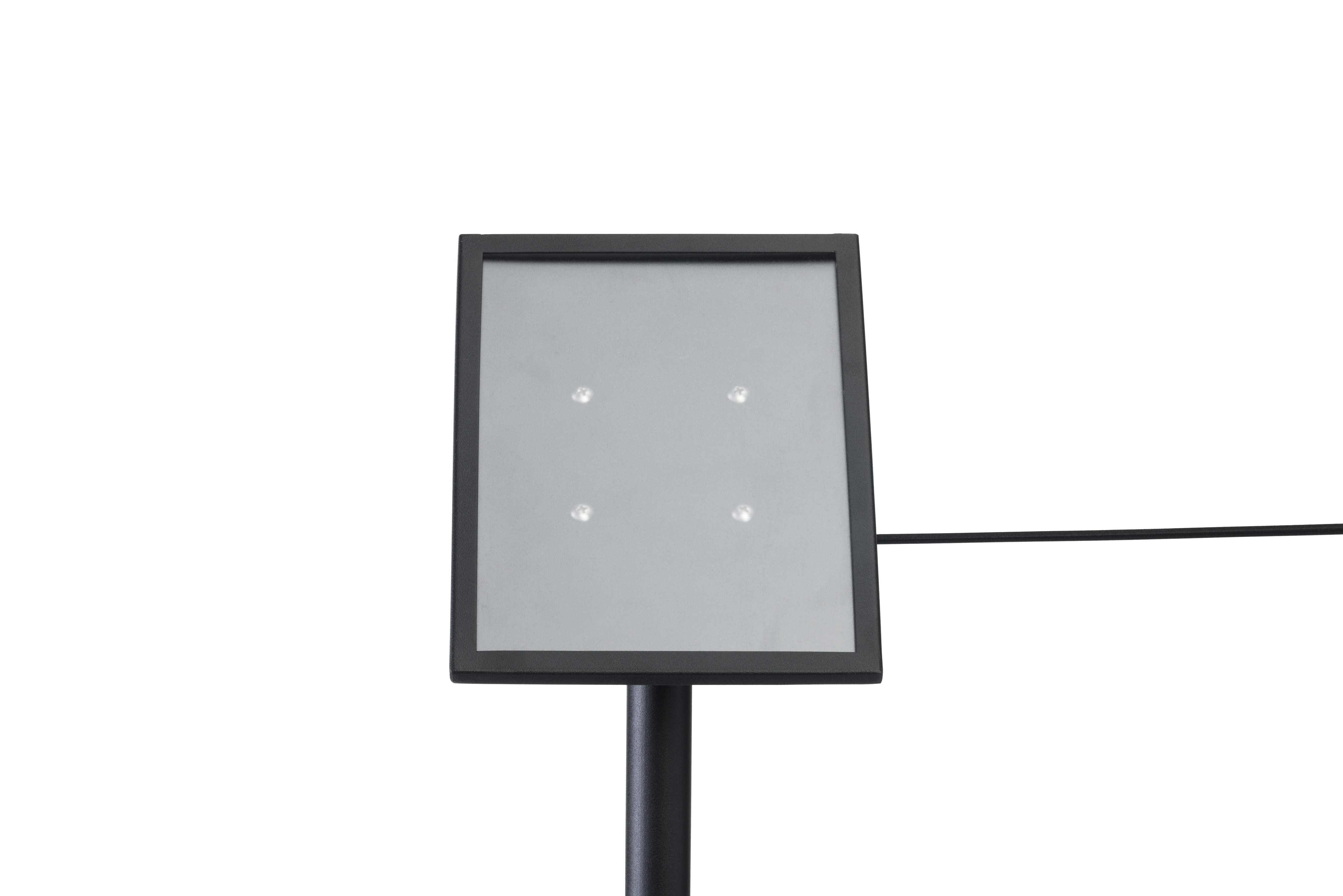 45-Degree Museum Barrier Signage Cap | 6 x 8.5 Black Sign Frame ...