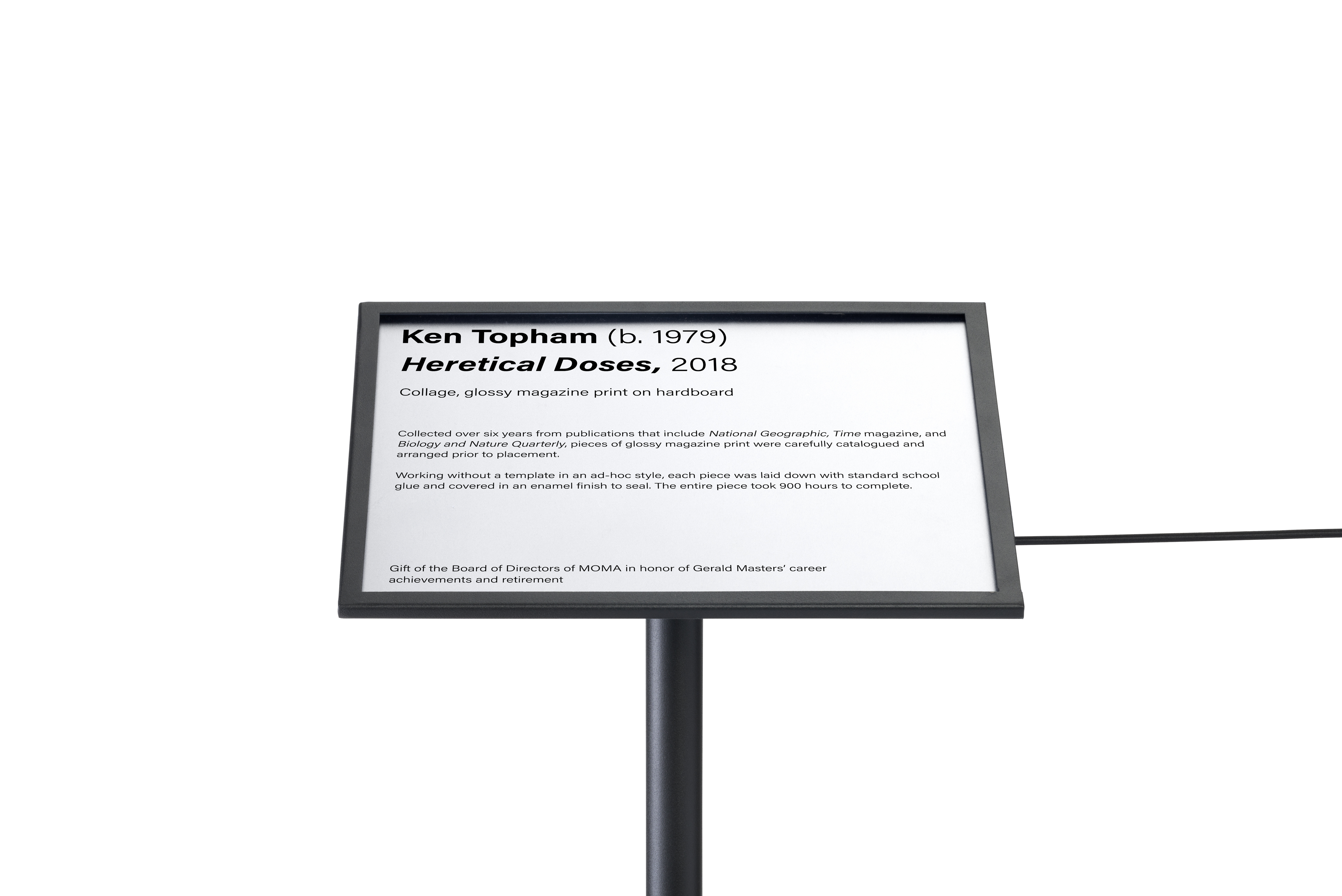 Exhibit Barrier Signage | 60-Degree 8.5 x 11 Black Sign Frame | Displays2Go