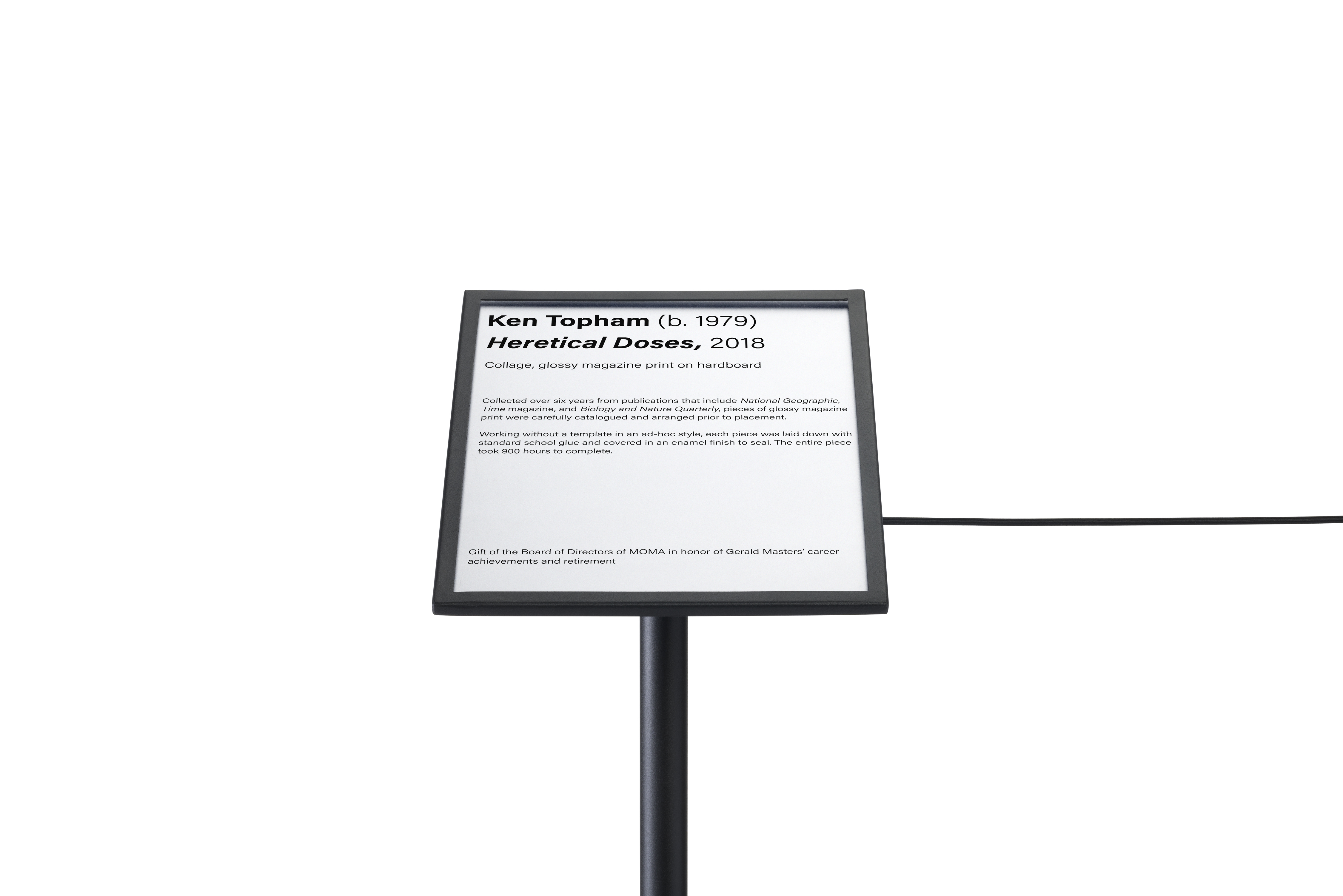 Exhibit Barrier Signage | 60-Degree 8.5 x 11 Black Sign Frame | Displays2Go