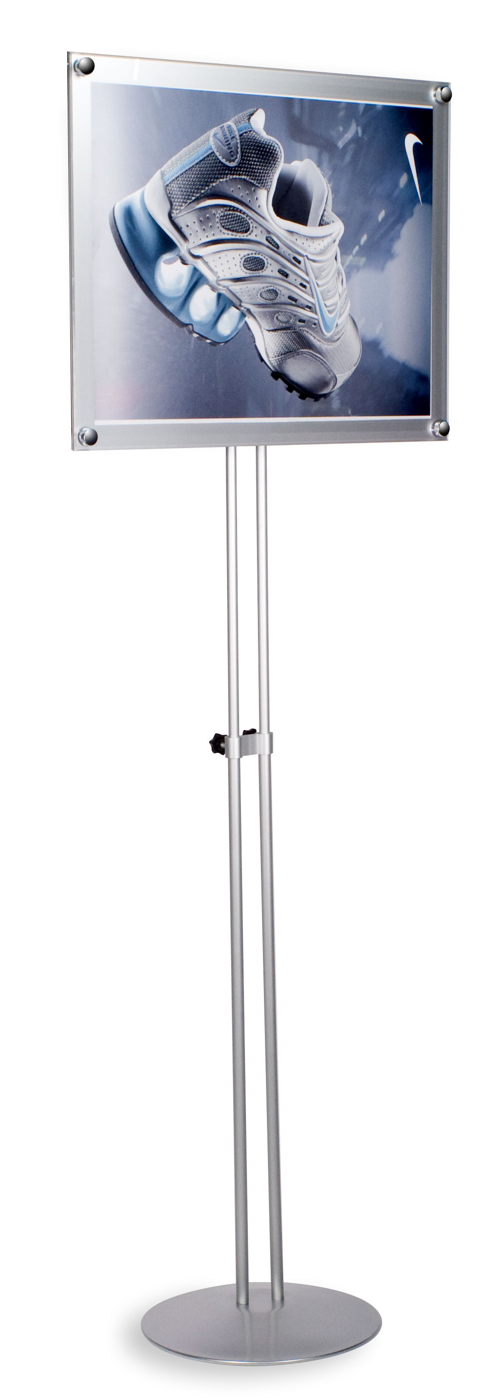 18 x 24 Sign Stands w/ Silver Height Adjustable Assembly | Displays2Go