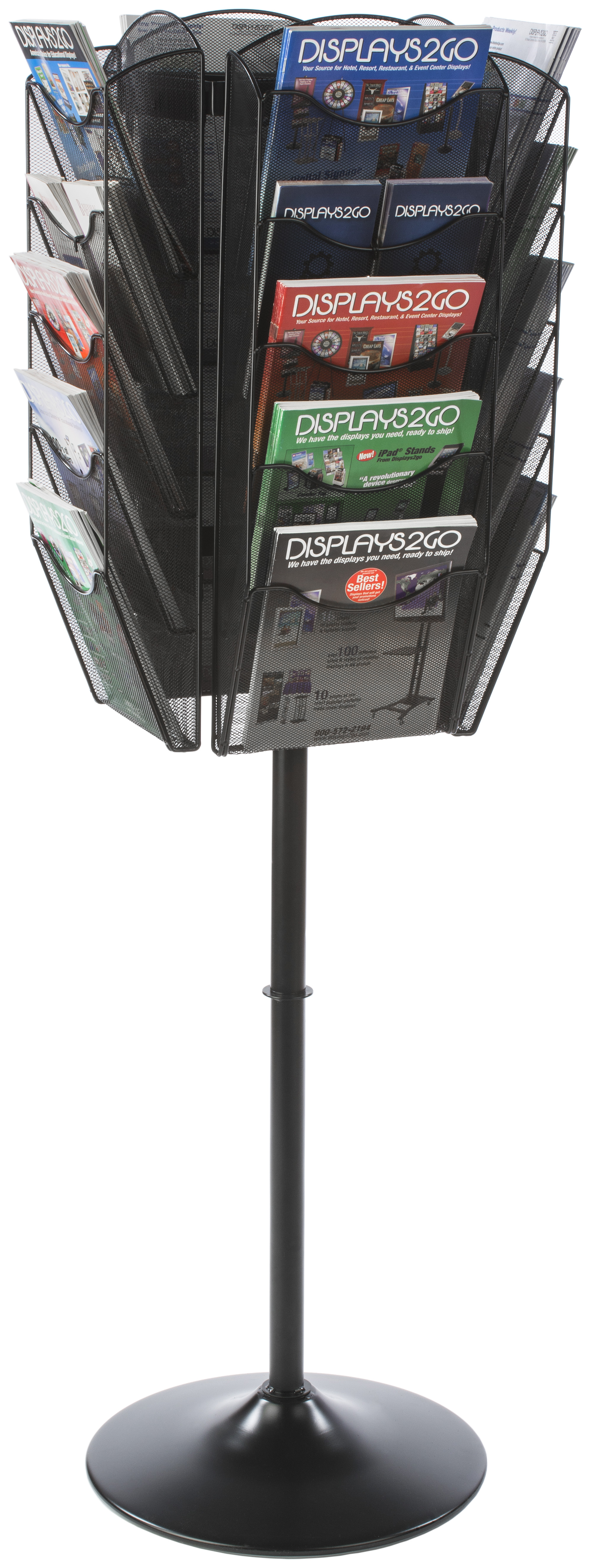 Mesh Brochure Spinner | Weighted Base | Displays2Go
