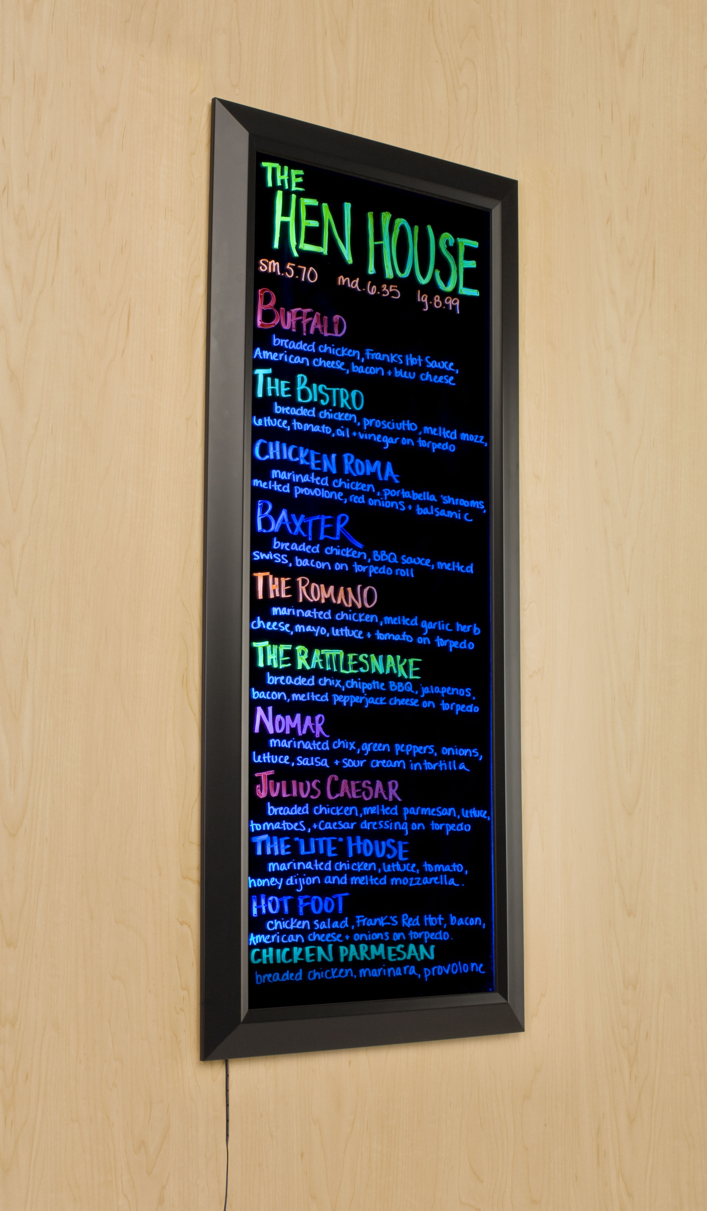 LED Writing Board | Flashing Effects - Portrait & Landscape | Displays2Go