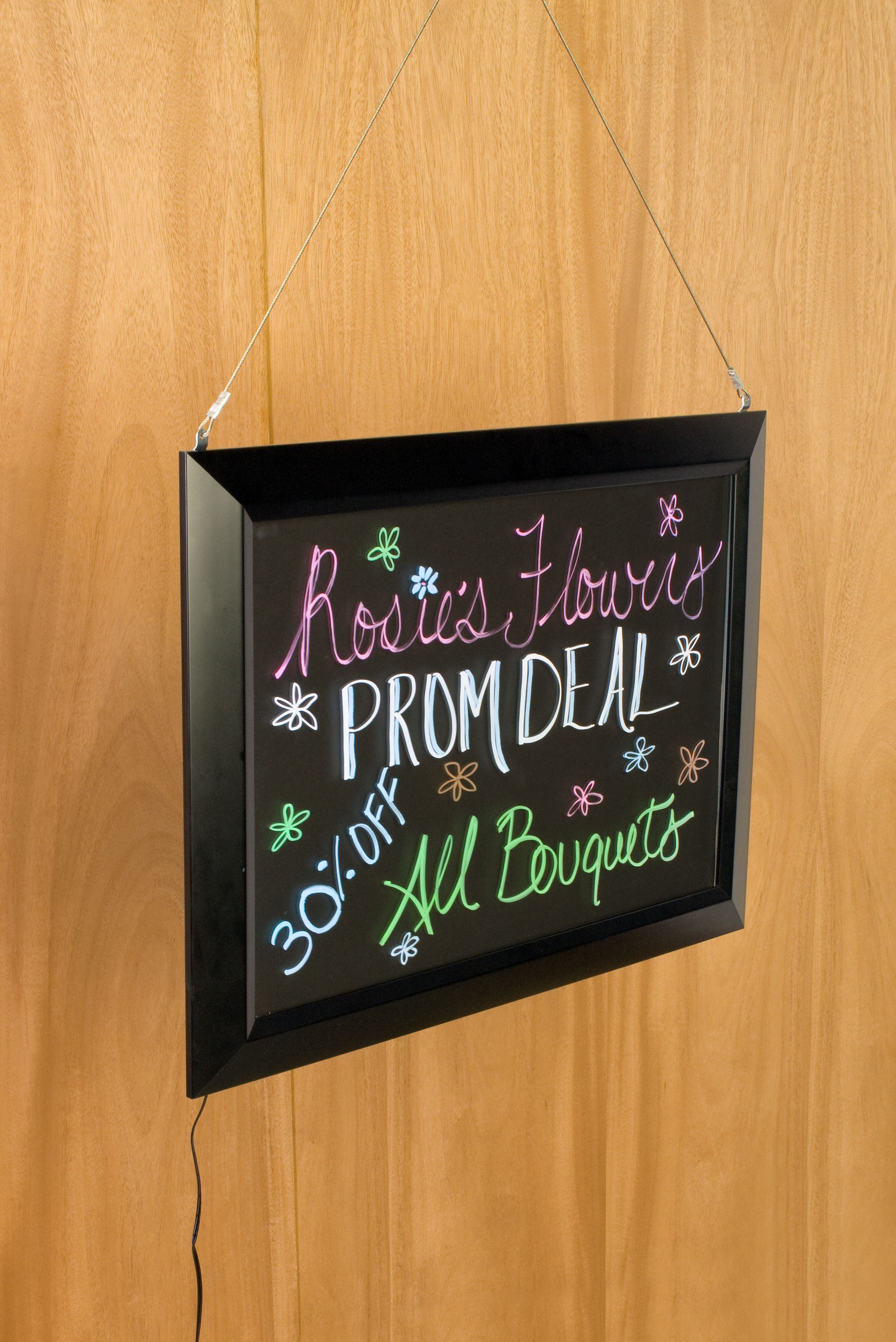 Neon Board | Multi-Colored Flashing LED Display, Wall Mounting ...