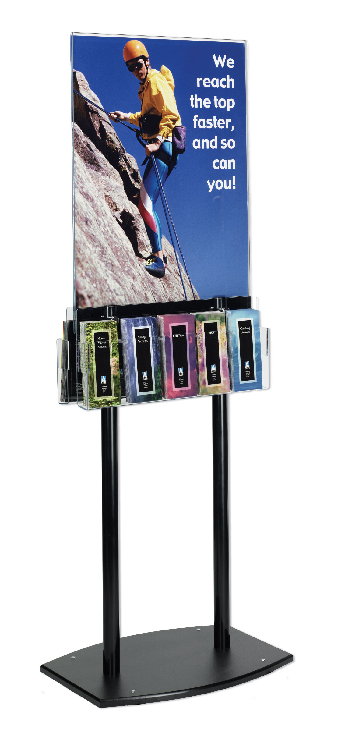 Acrylic Poster Stand - (2) Attachments for Pockets | Displays2Go
