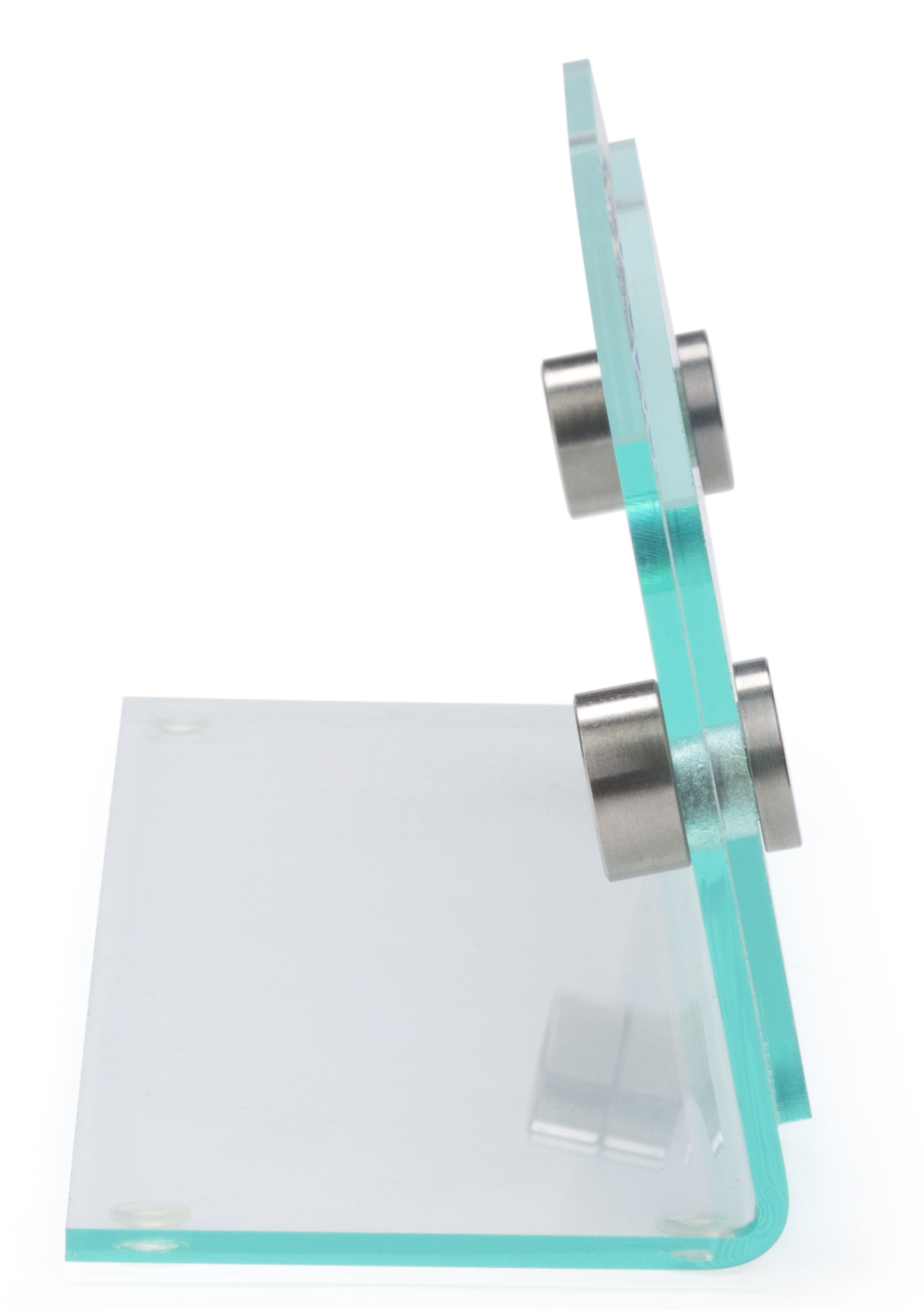 Desk Name Plate Holder | Two Stainless Steel Standoffs | Displays2Go