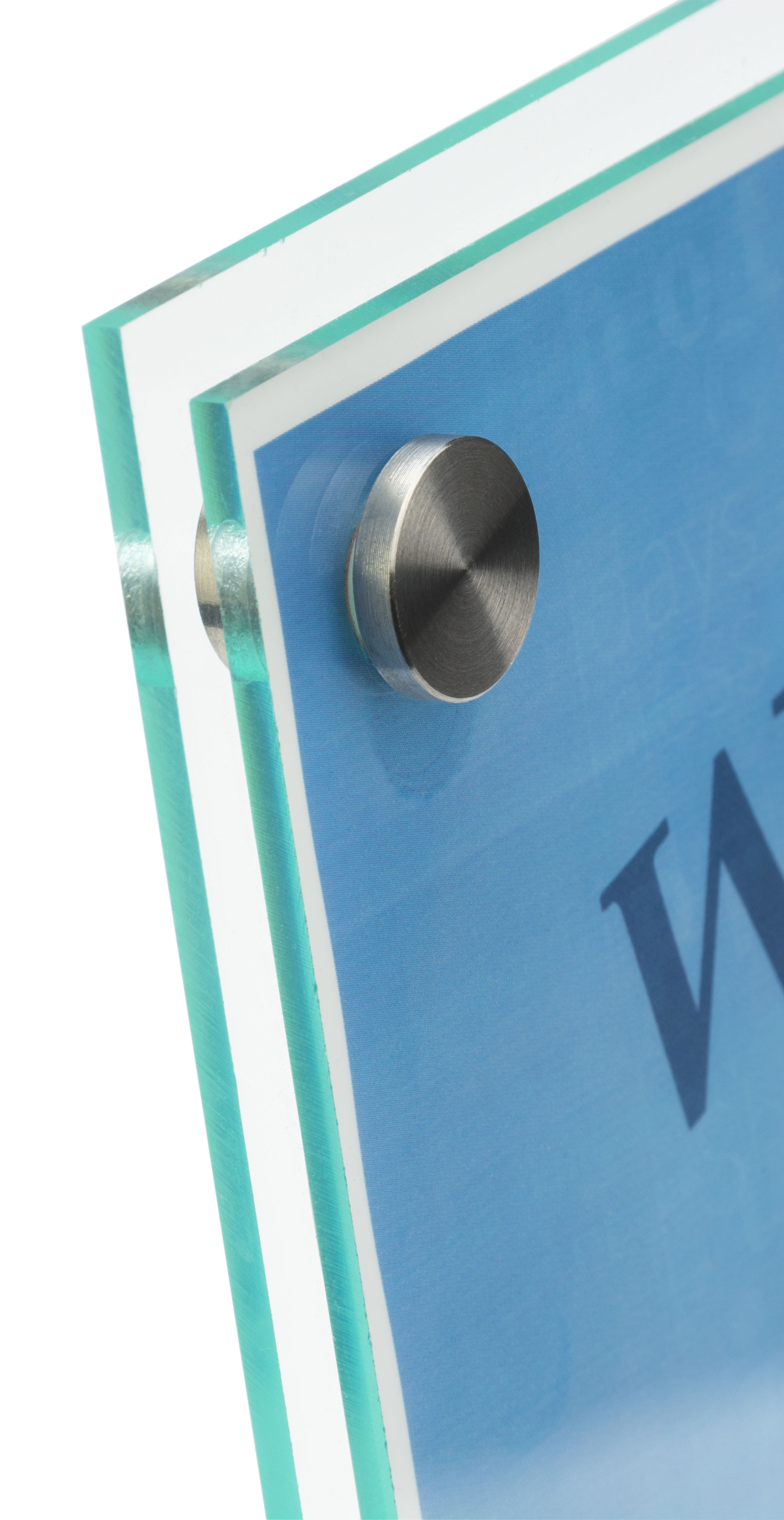 Slanted Sign Holder with Brochure Display | Printable Film Sheets ...