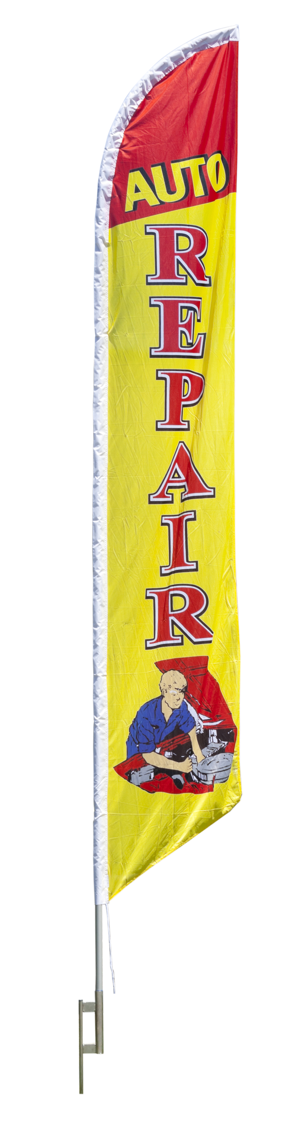 Auto Repair Flags | Ground Spike Message Banners | Displays2Go
