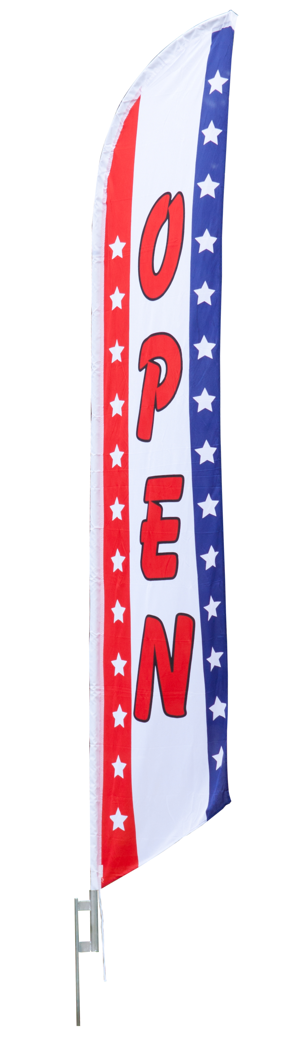 Patriotic Open Flag | Banner For Store Openings