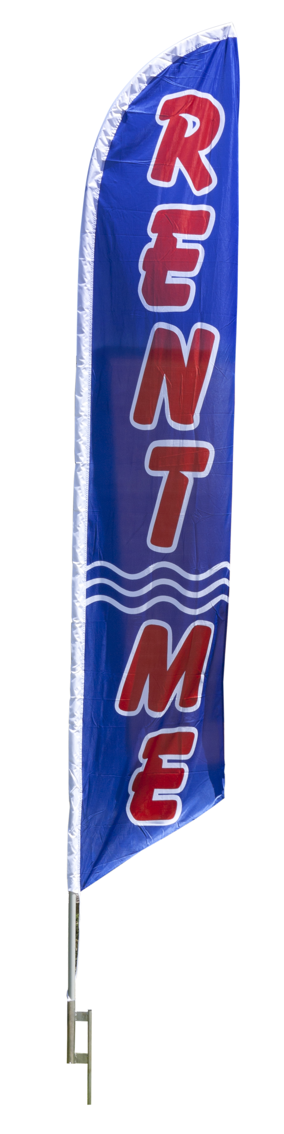 Rent Me Swooper Flag | Outdoor Advertising Sign w/ Ground Spike ...