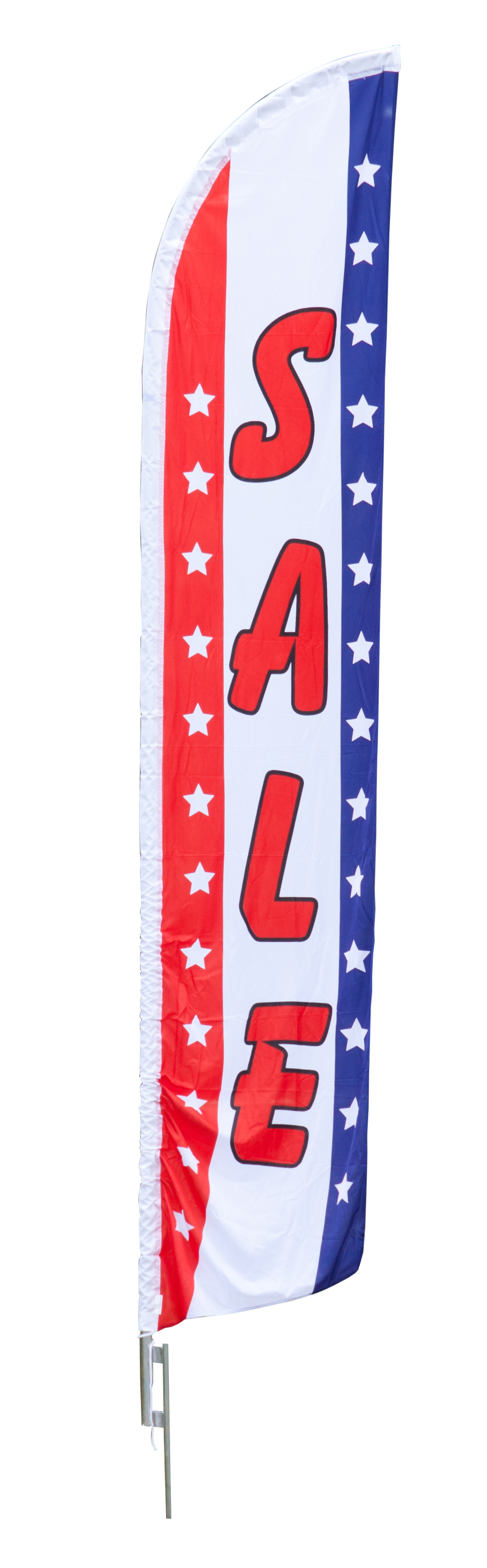 Patriotic Sale Flag | Colorful Banner with Advertising Message ...