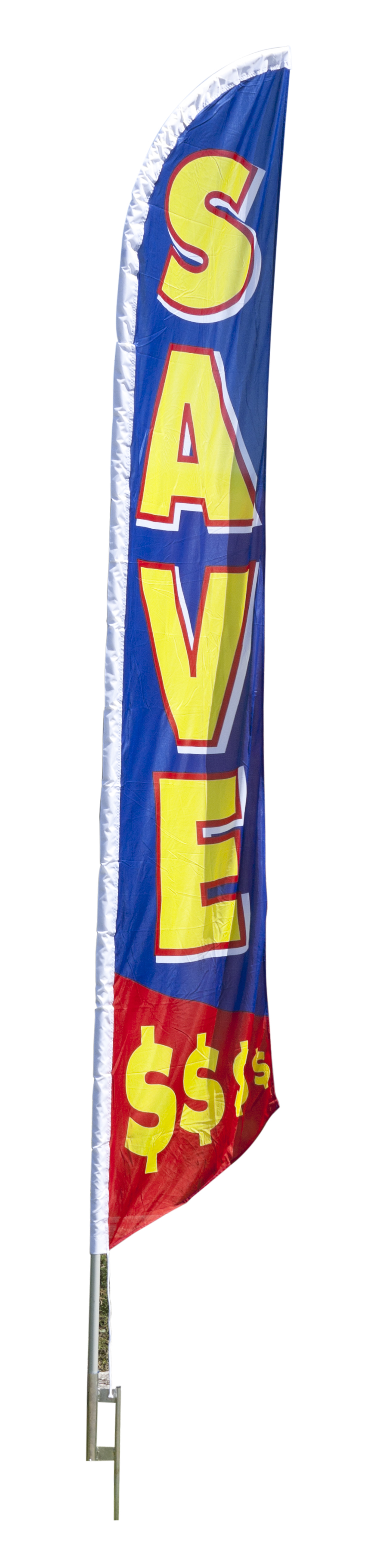 Message Feather Flags | Save Message with $$$$ Symbols | Displays2go