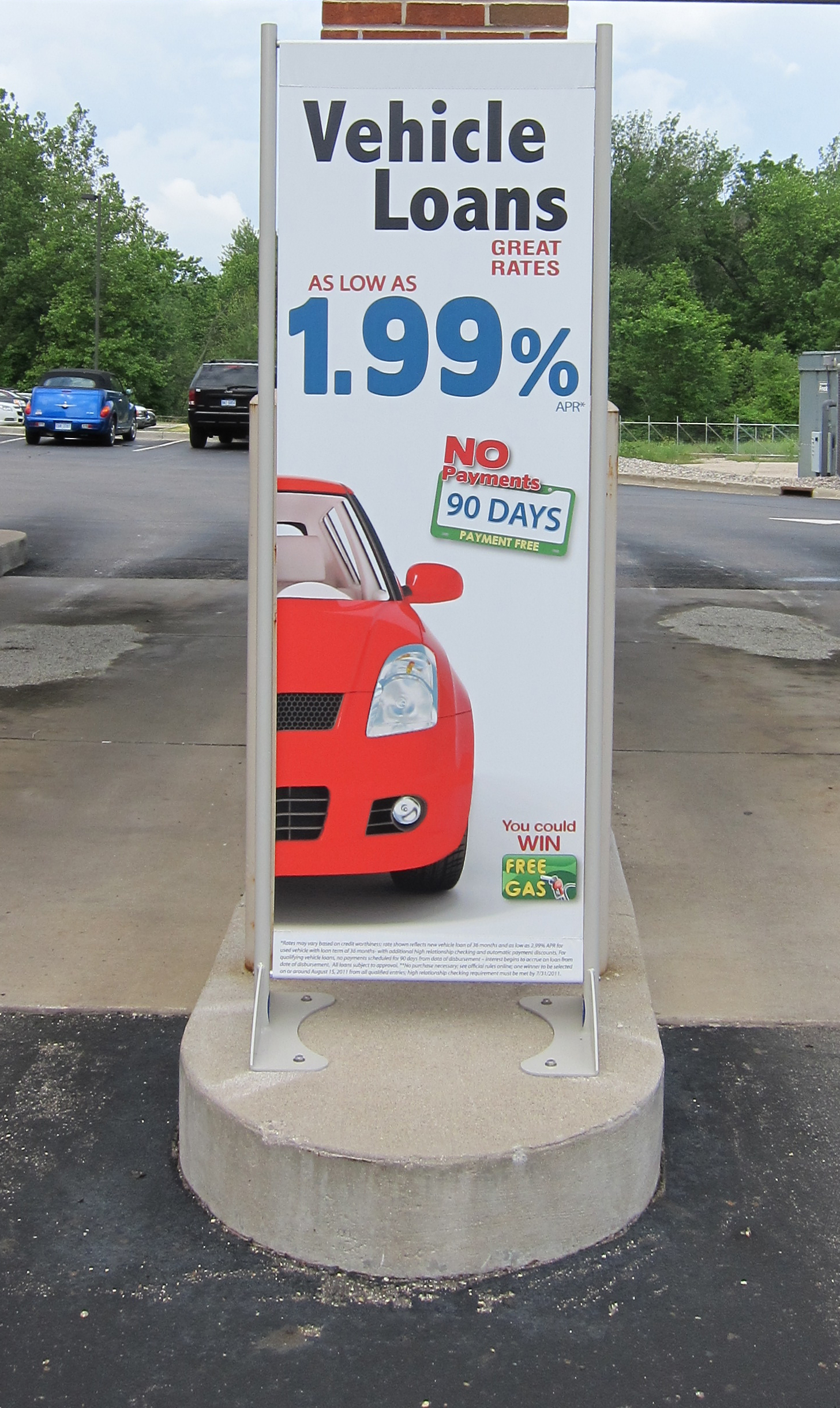 18” x 72” Gray Permanent Banner Stand | One Graphic Flag | Displays2Go