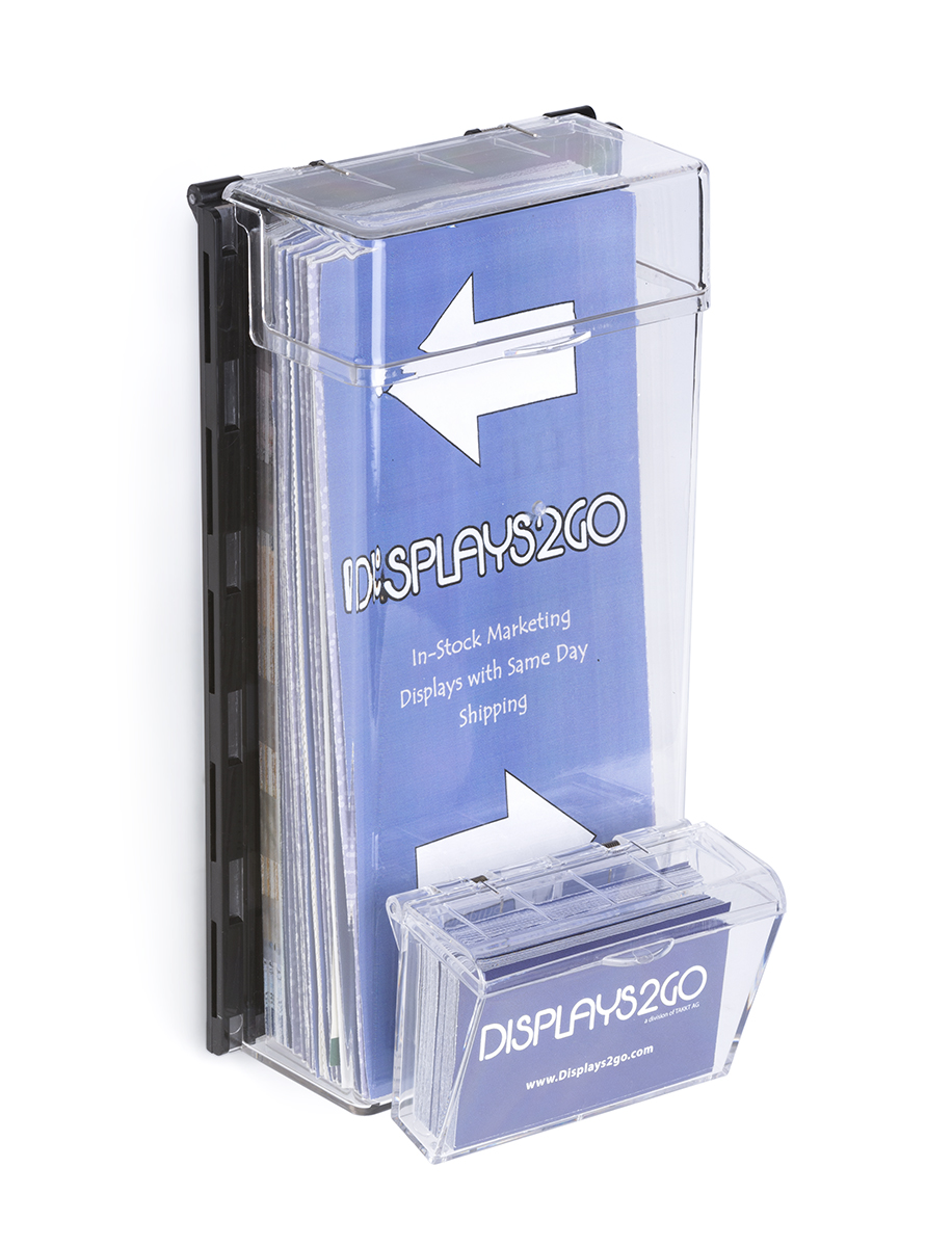 Outdoor Leaflet Dispenser | Wall Mounted with Hinged Lid | Displays2Go