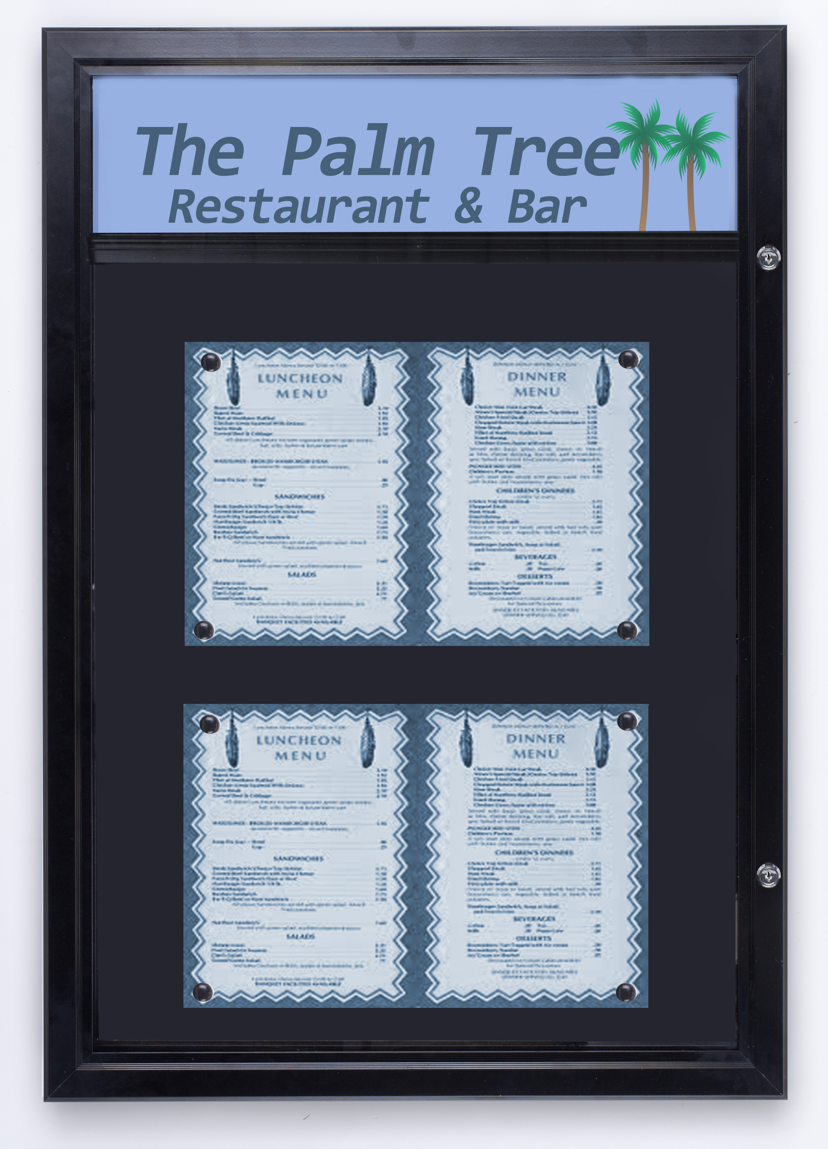 Weatherproof Menu Cases | Magnetic Surface | Displays2Go