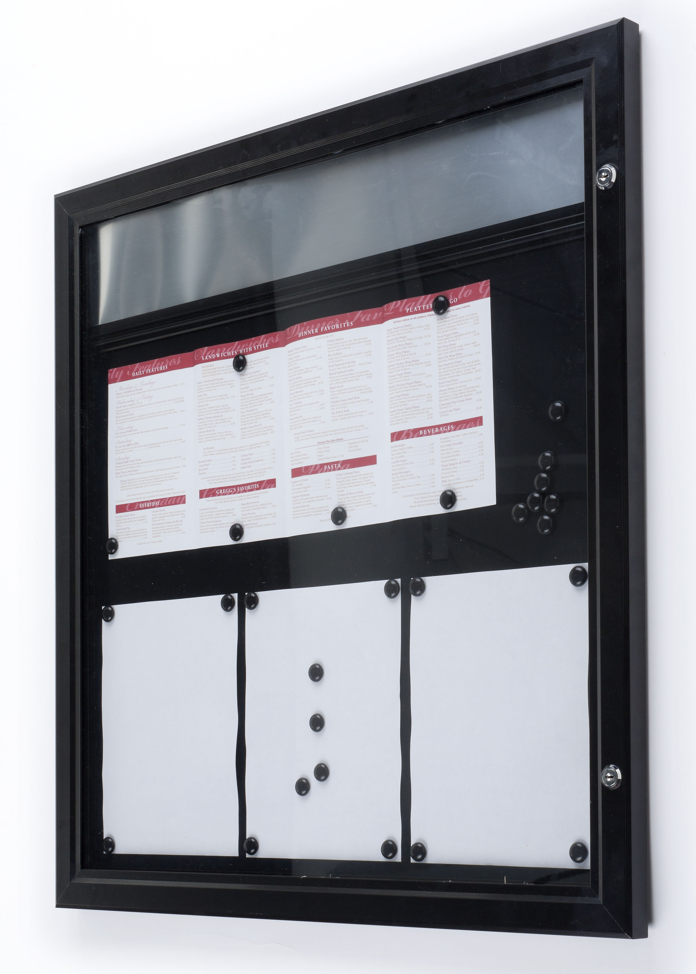 Outdoor Menu Cases | Locking Door to Protect Signage | Displays2Go
