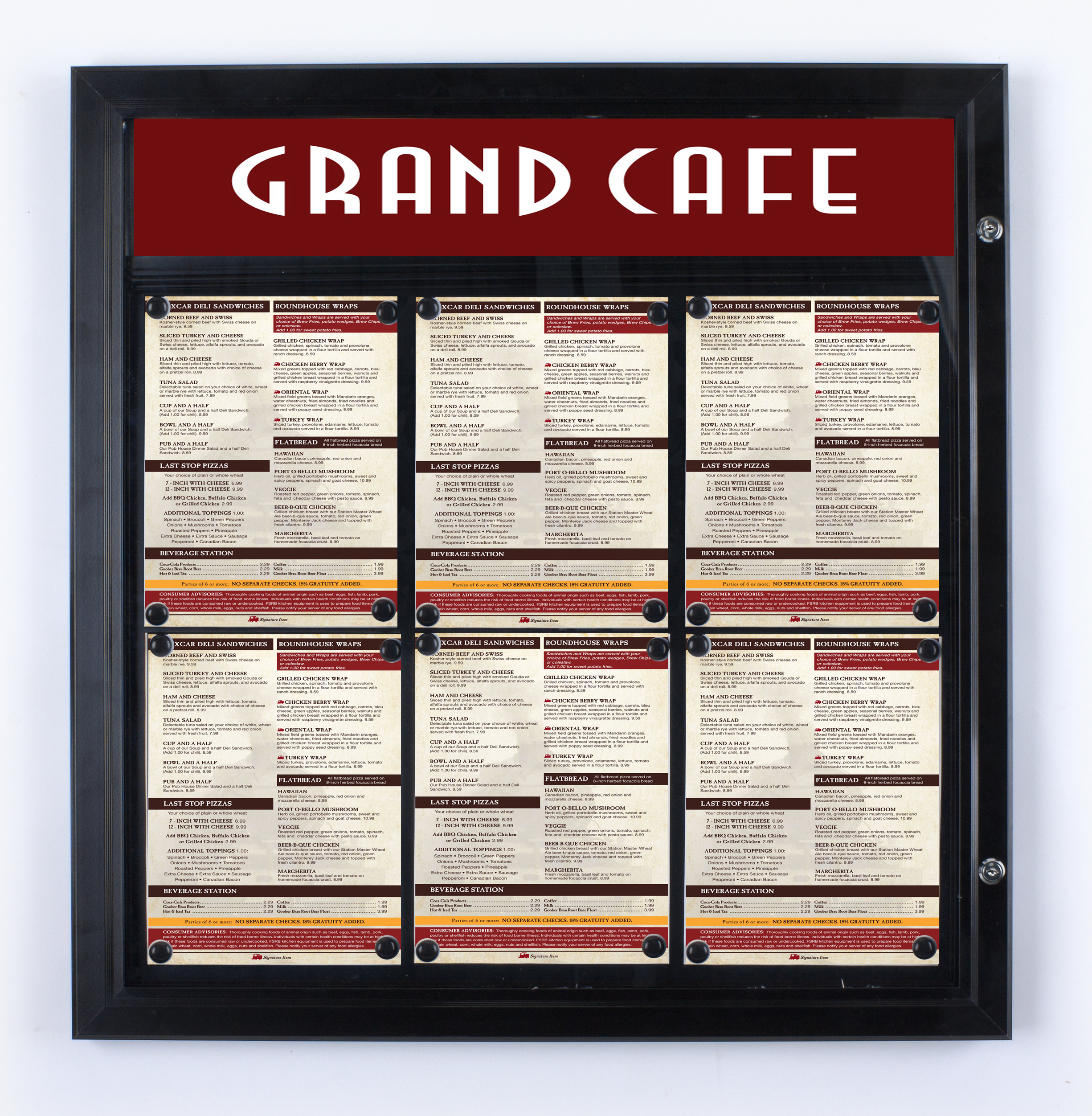 Outdoor Menu Cases | Locking Door to Protect Signage | Displays2Go
