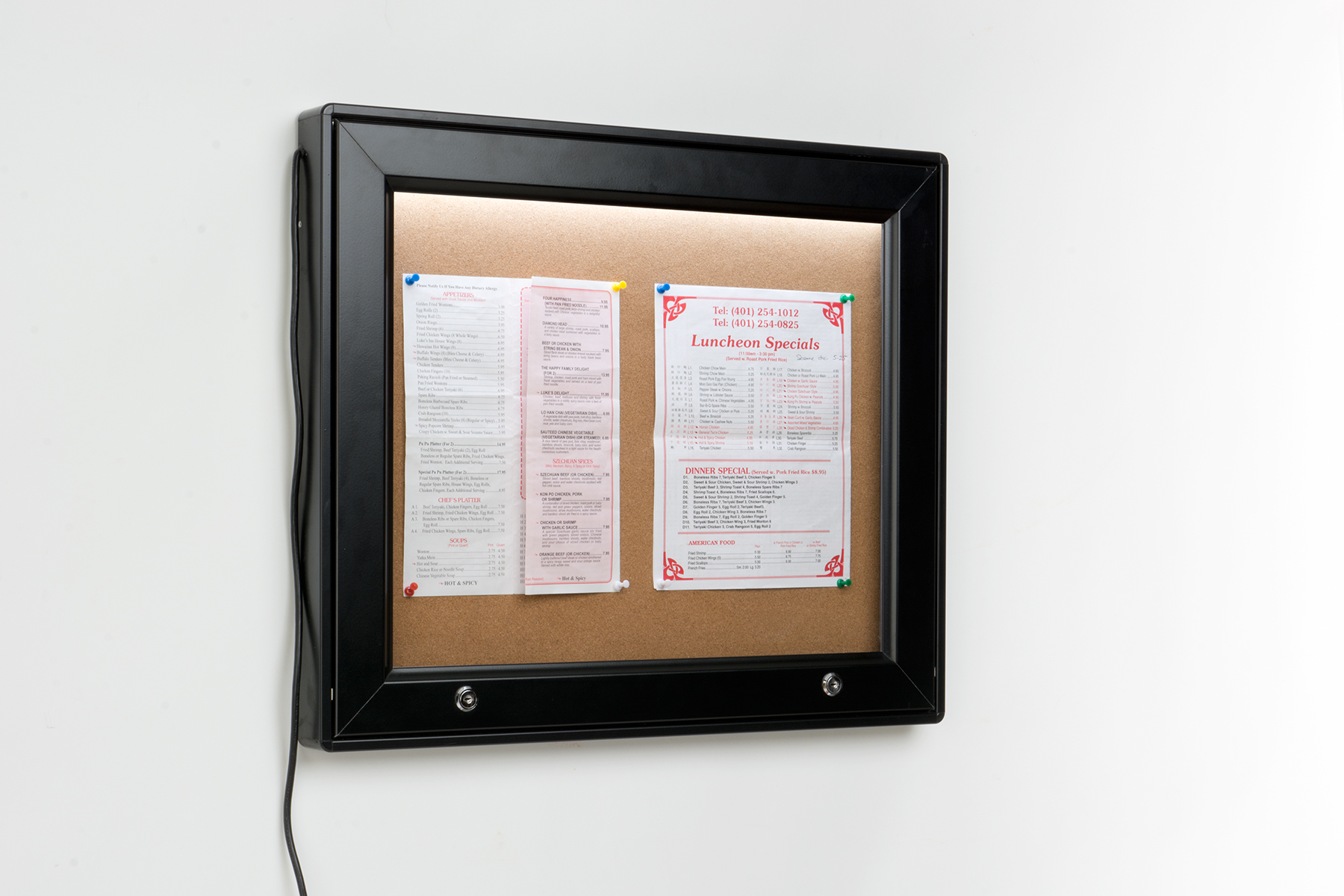 Waterproof LED Menu Corkboard | Outdoor Rated Locking Display | Displays2Go