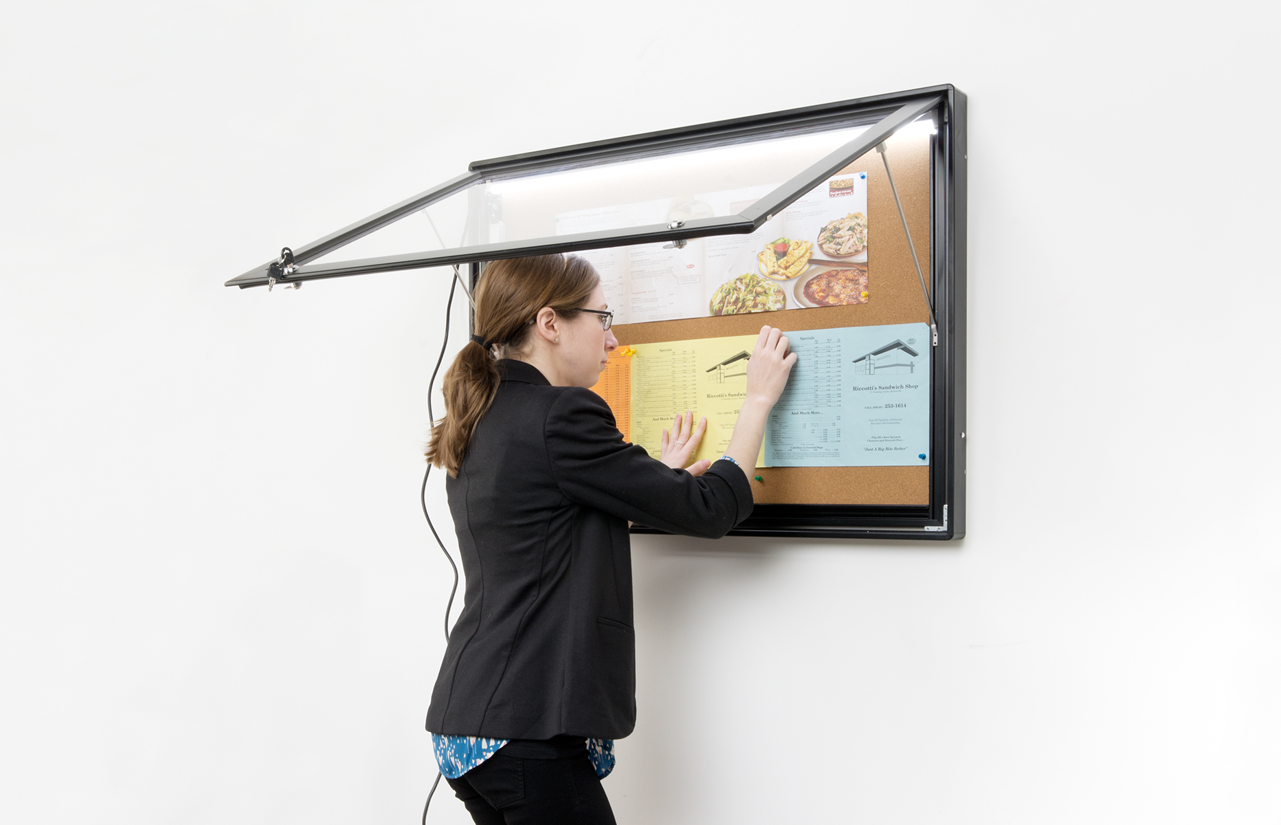 LED Corkboard Menu Box | Outdoor Weather Proof Display | Displays2Go