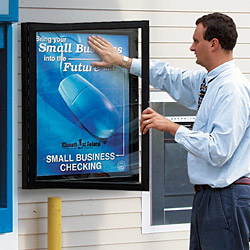 Outdoor Sign Holders, Poster Frames, Outdoor Display Racks | Displays2go