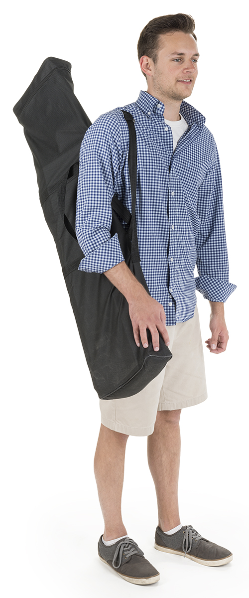 Wide Outdoor Retractable Banner Frame | Spring Tension Pole | Displays2Go