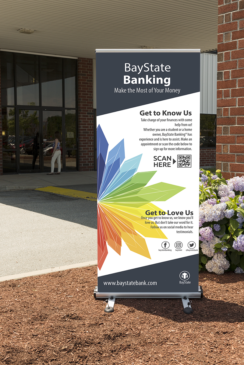 Wide Outdoor Retractable Banner Frame | Spring Tension Pole | Displays2Go