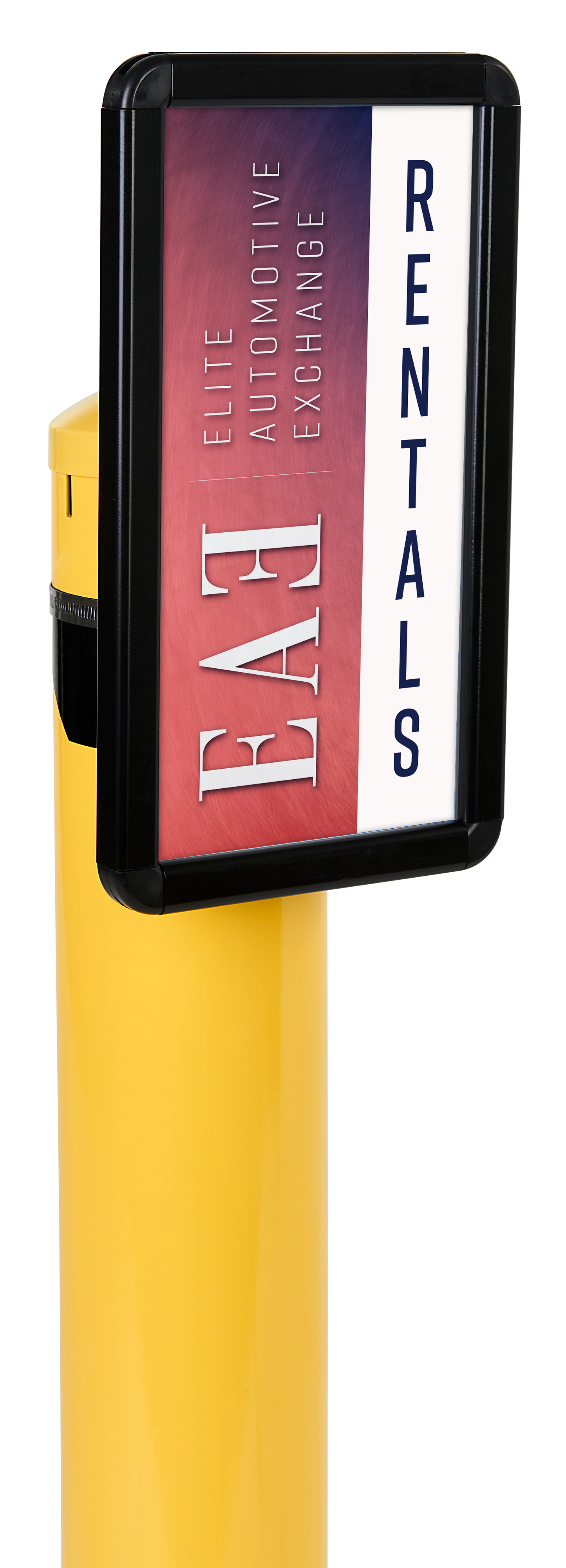 Bollard Mount Sign Frame | Exterior Signage for Safety Posts | Displays2Go