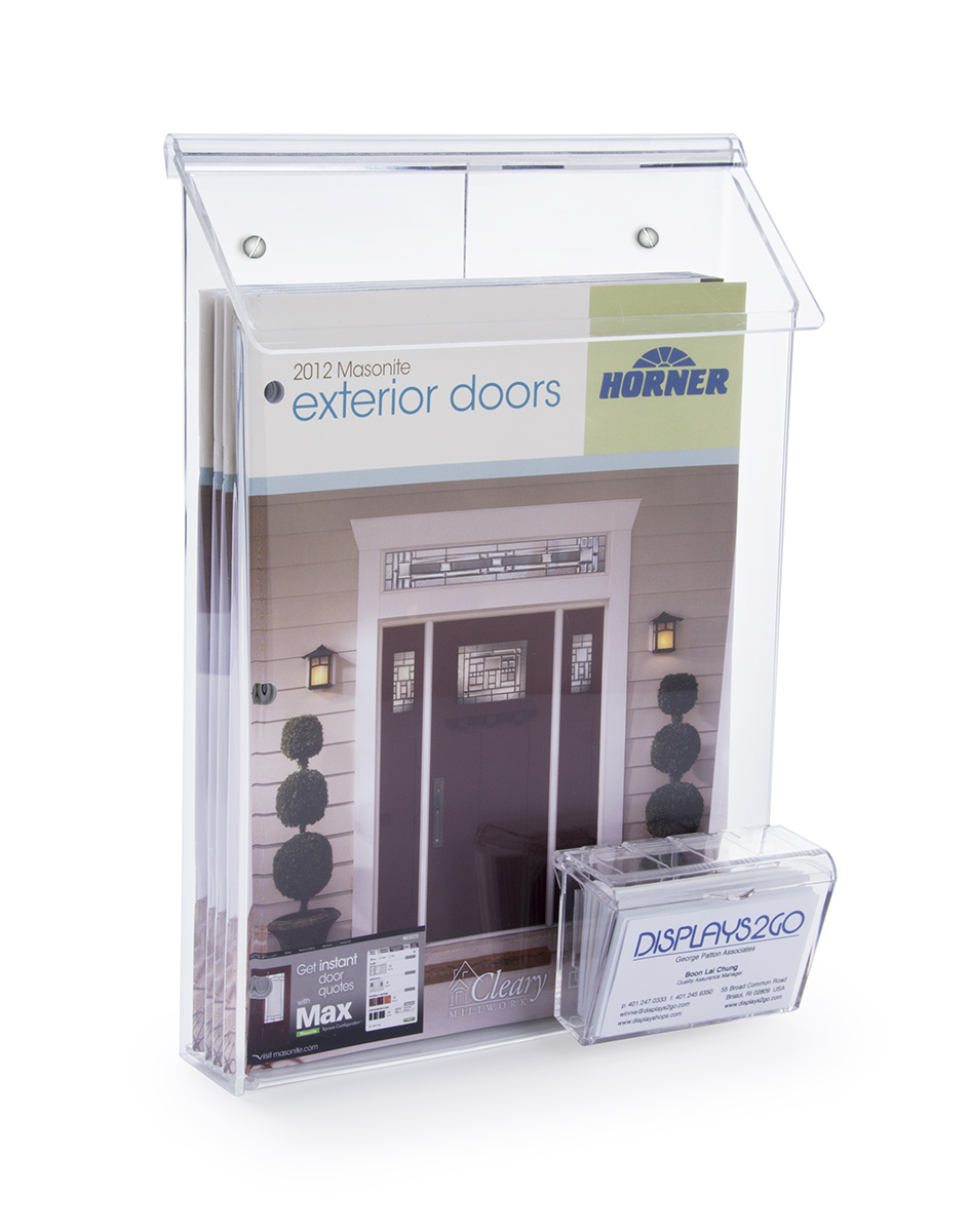 Outdoor Literature Dispenser | Weather-Resistant Acrylic | Displays2Go
