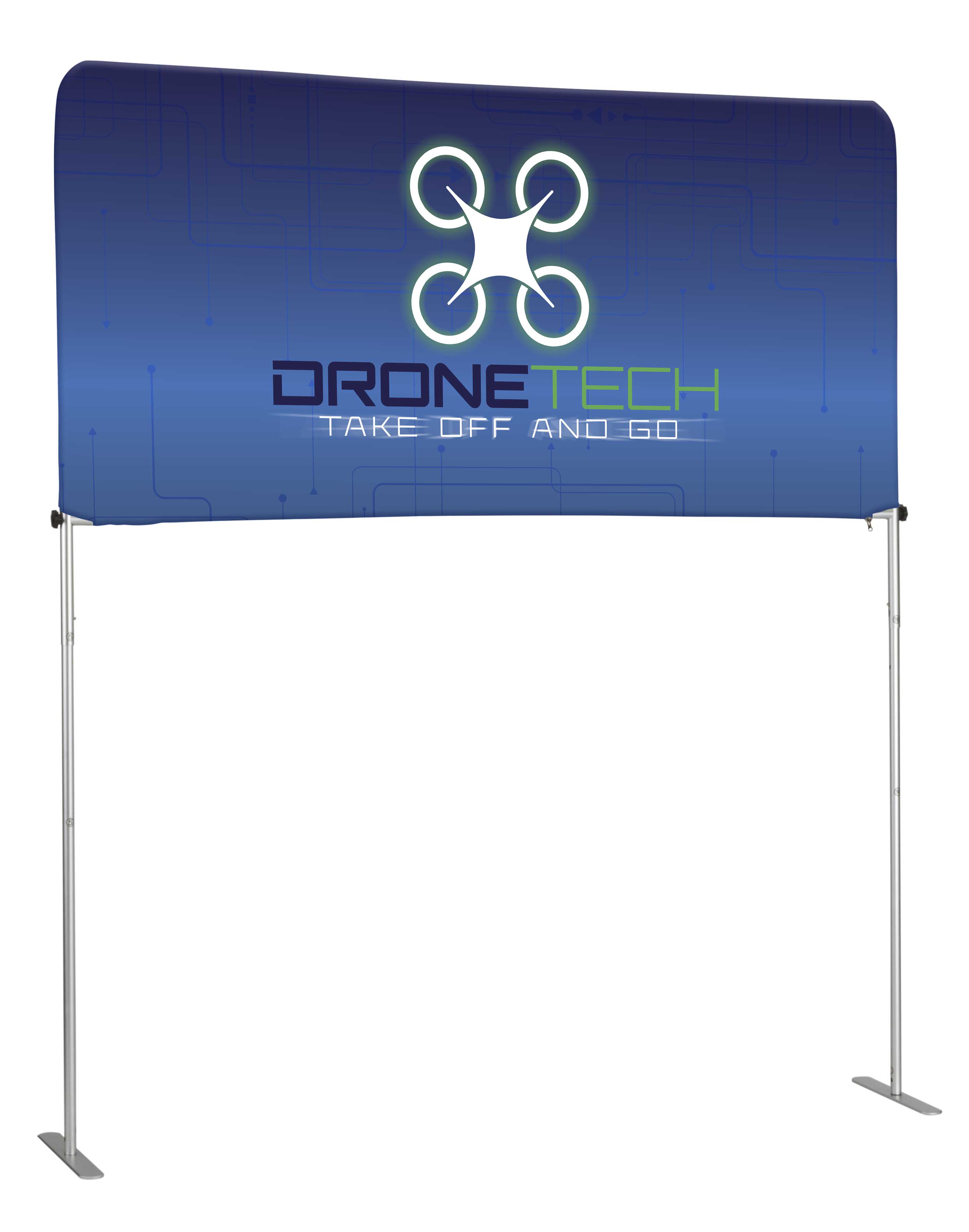 6’ Trade Show Table Header | Double Sided Custom Printing | Displays2Go