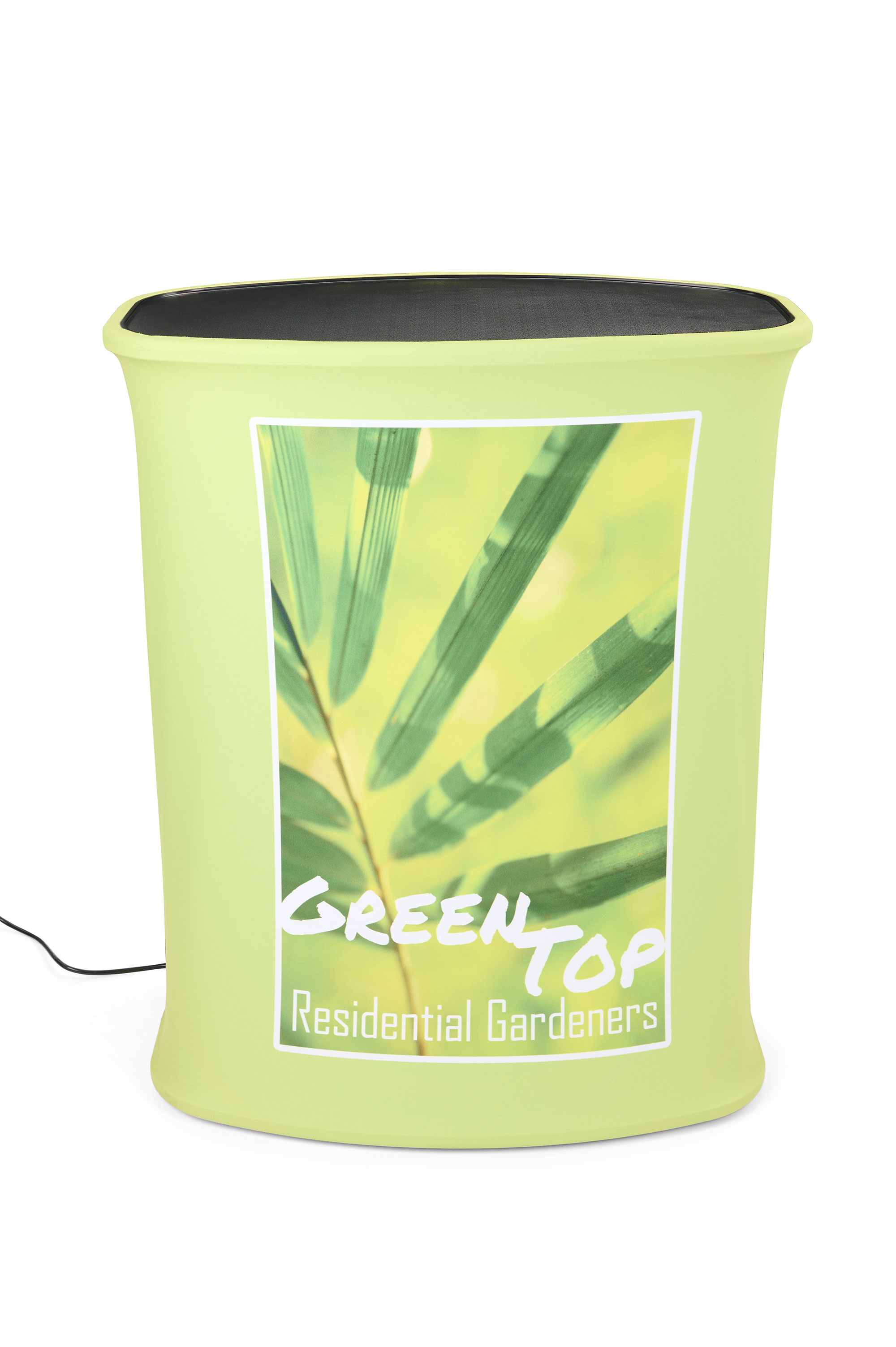 Pop Up Trade Show Podium with LED Lights and Custom SEG Graphics ...