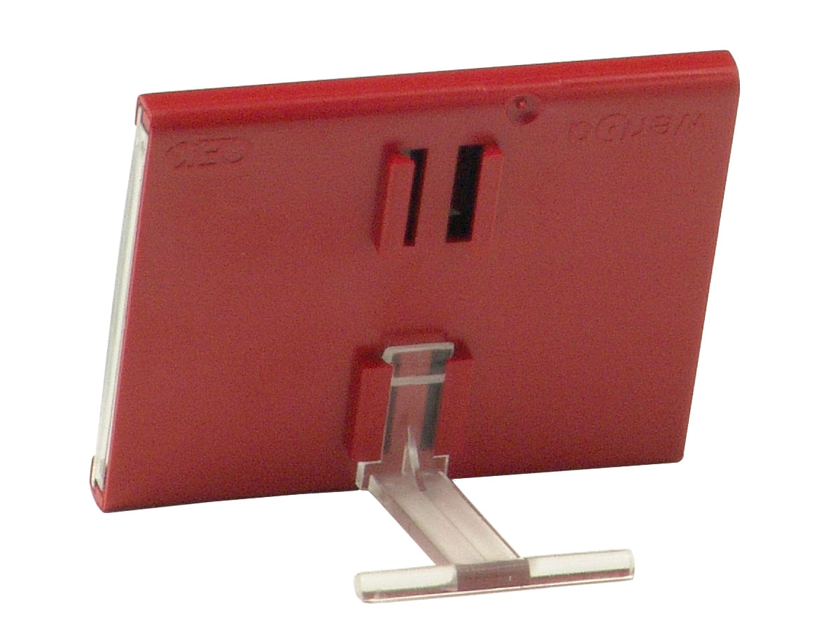 Plastic Price Tag Stands for Tabletop Use | Red | Displays2Go