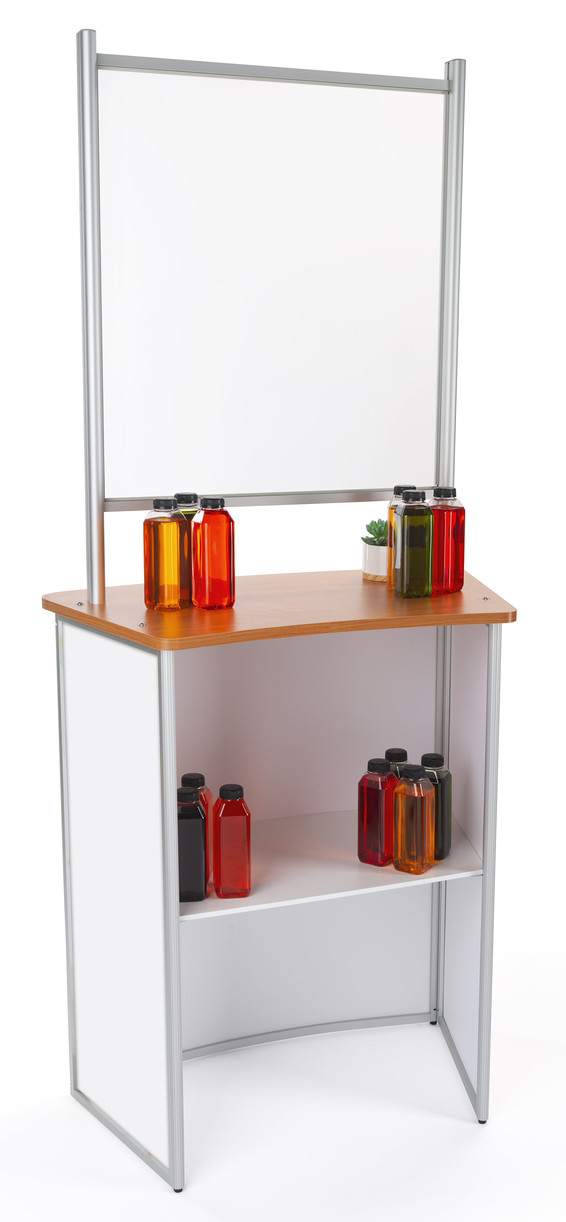 Mobile Sneeze Guard Tabletop | Nylon Carrying Case Included | Displays2Go