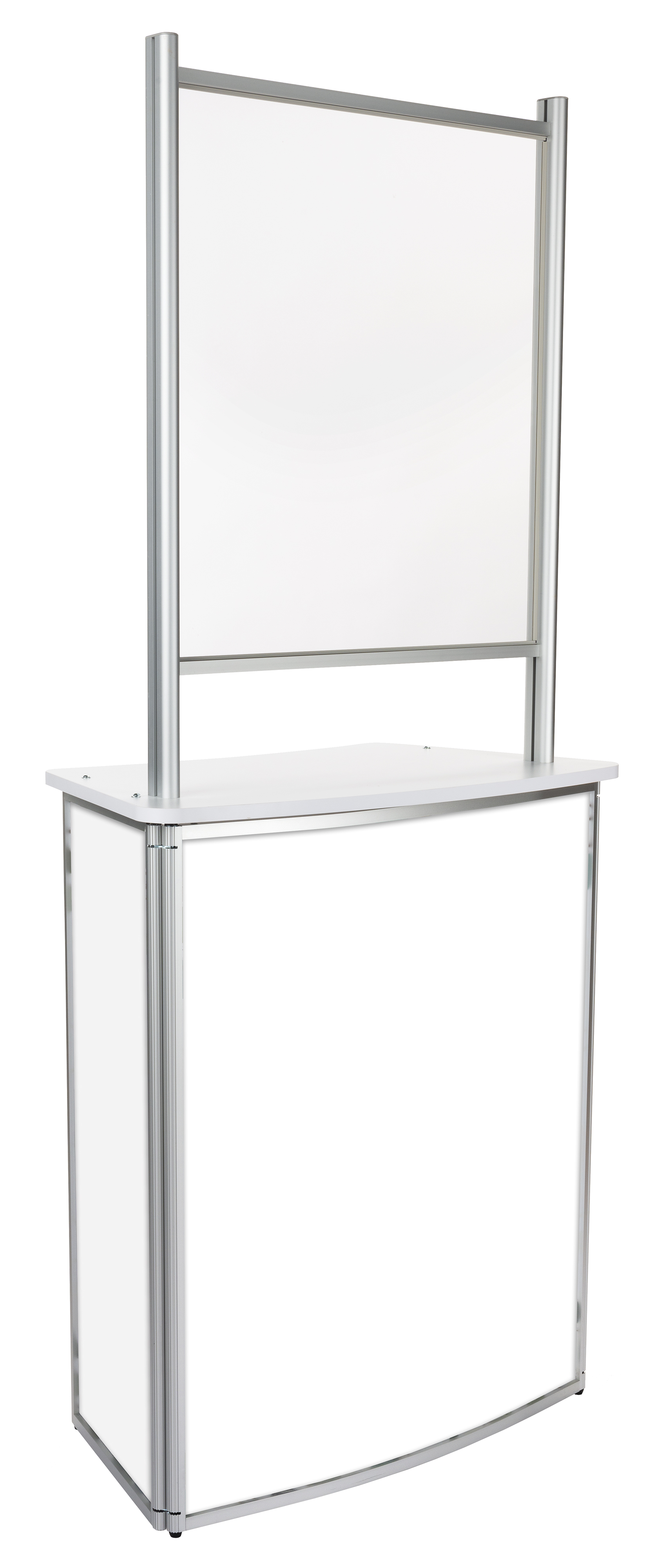 Portable Counter with Hygiene Barrier | Knockdown Assembly | Displays2Go