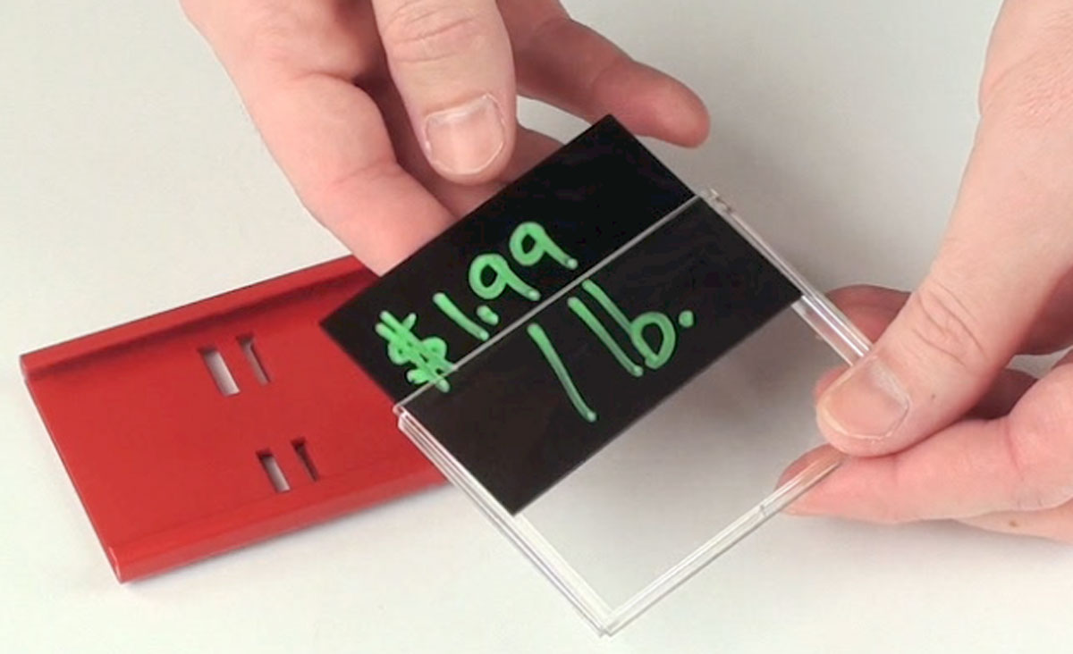 Plastic Deli Price Tags for Wet-Erase Markers | Displays2Go