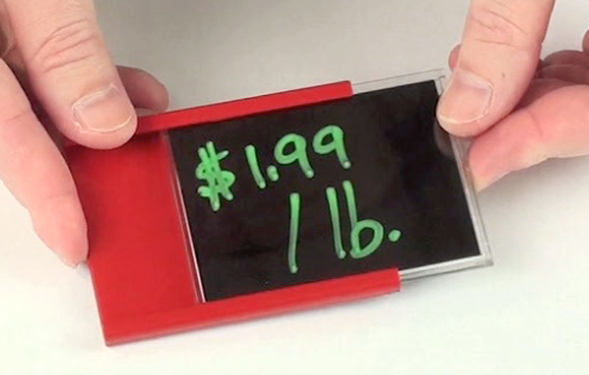 Plastic Deli Price Tags for Wet-Erase Markers | Displays2Go