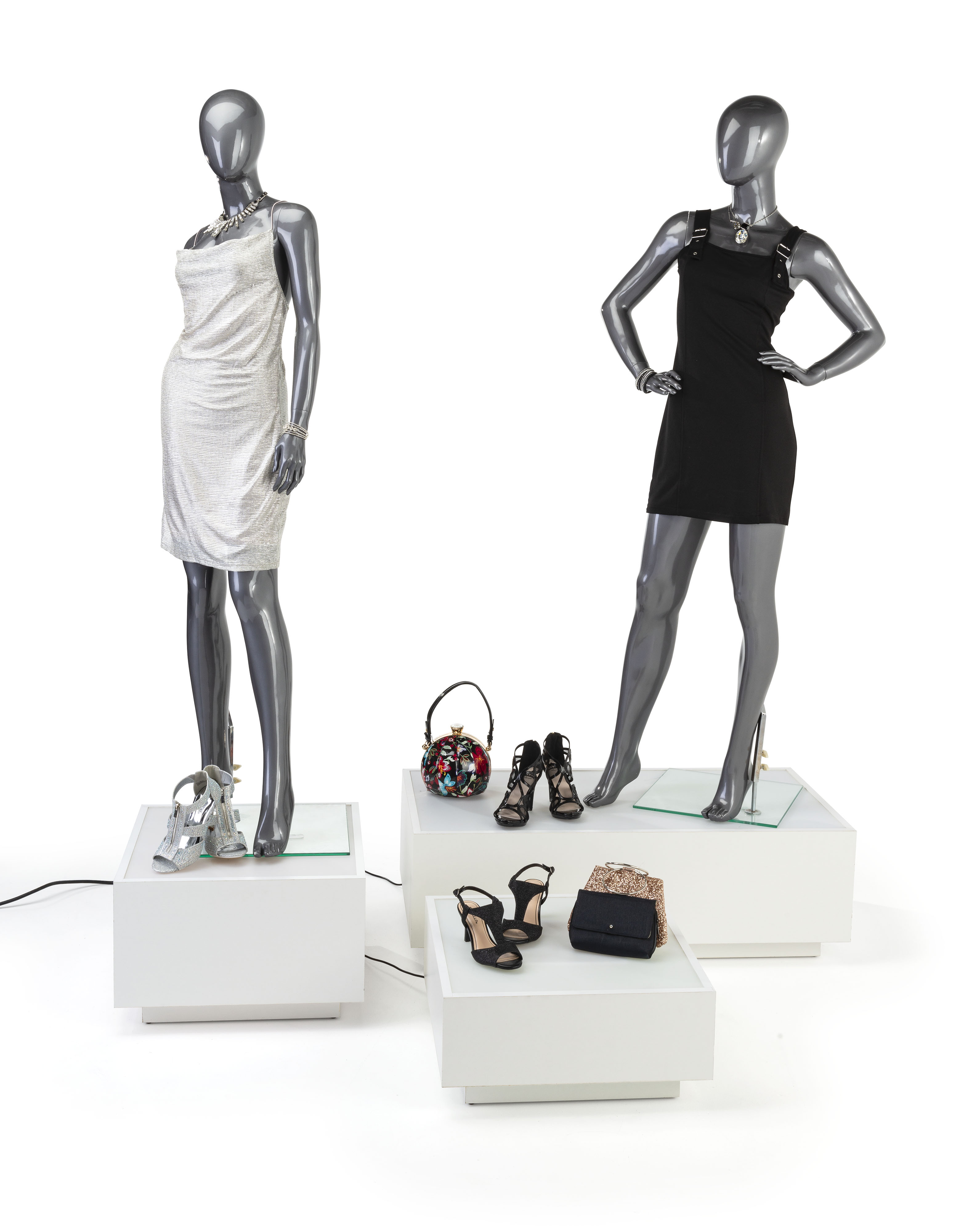 Retail Mannequin Lighted Riser Platform | Multicolor LED Base | Displays2Go