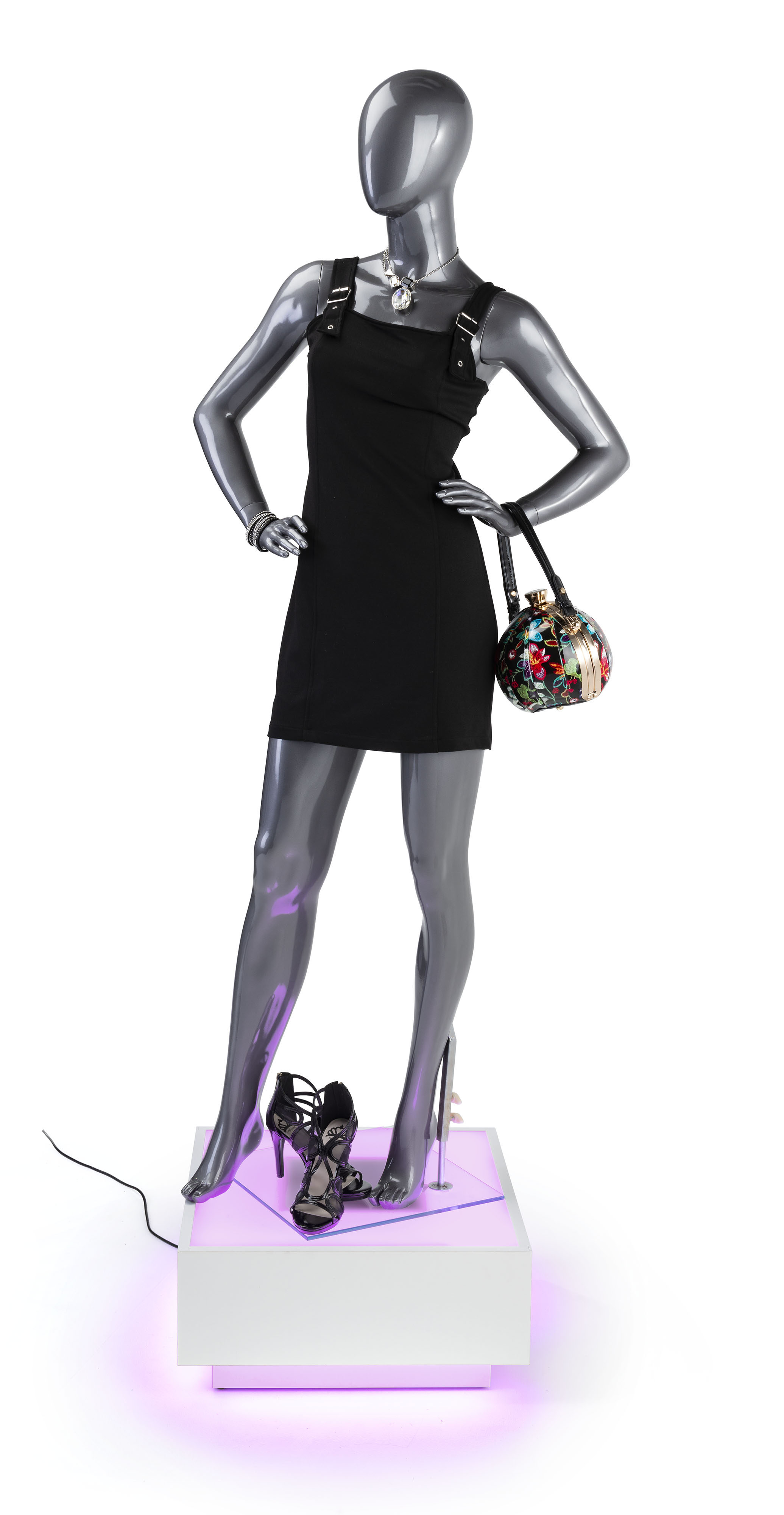 Retail Mannequin Lighted Riser Platform | Multicolor LED Base | Displays2Go