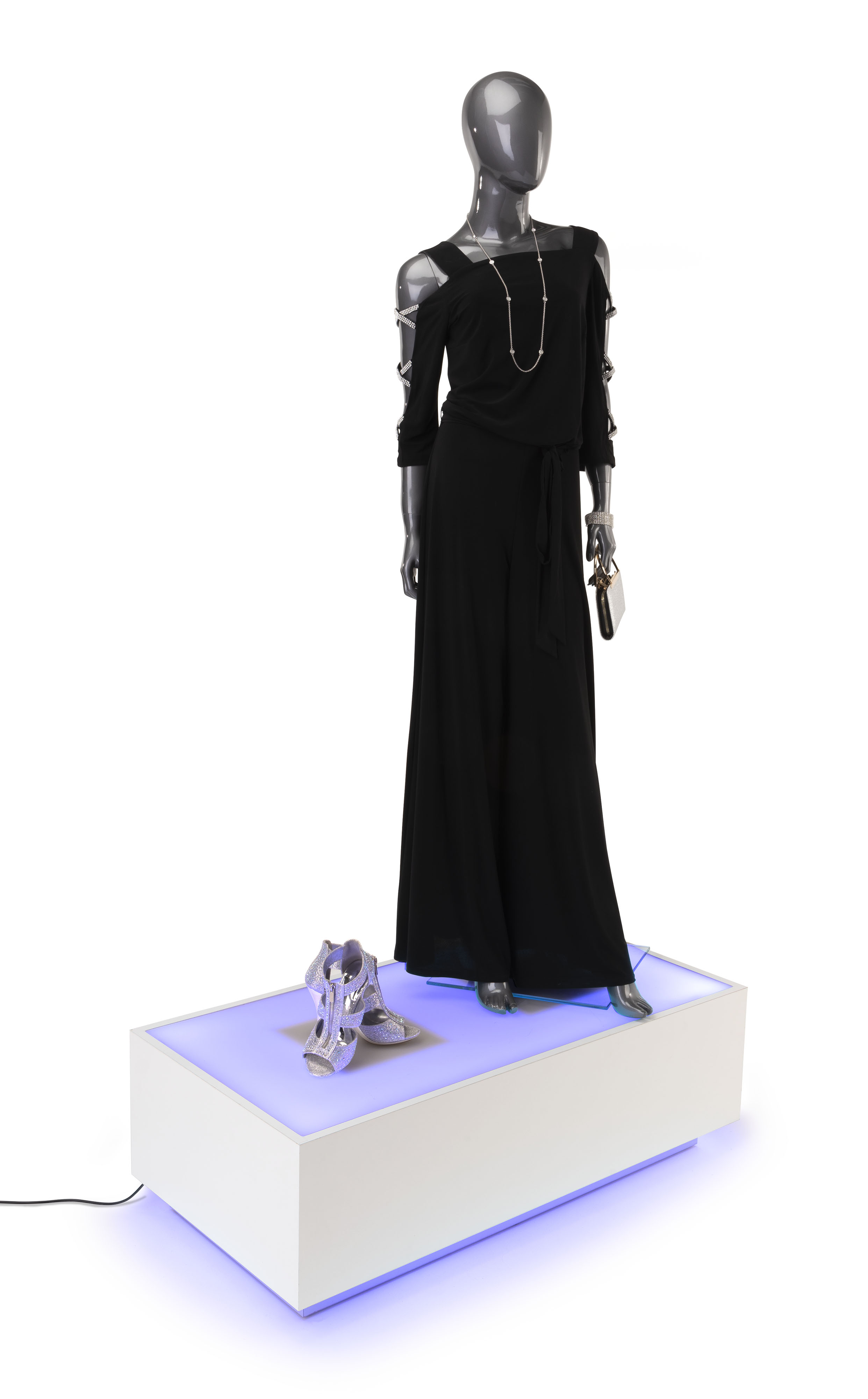Illuminated Mannequin Riser Base | Includes Remote Control | Displays2Go