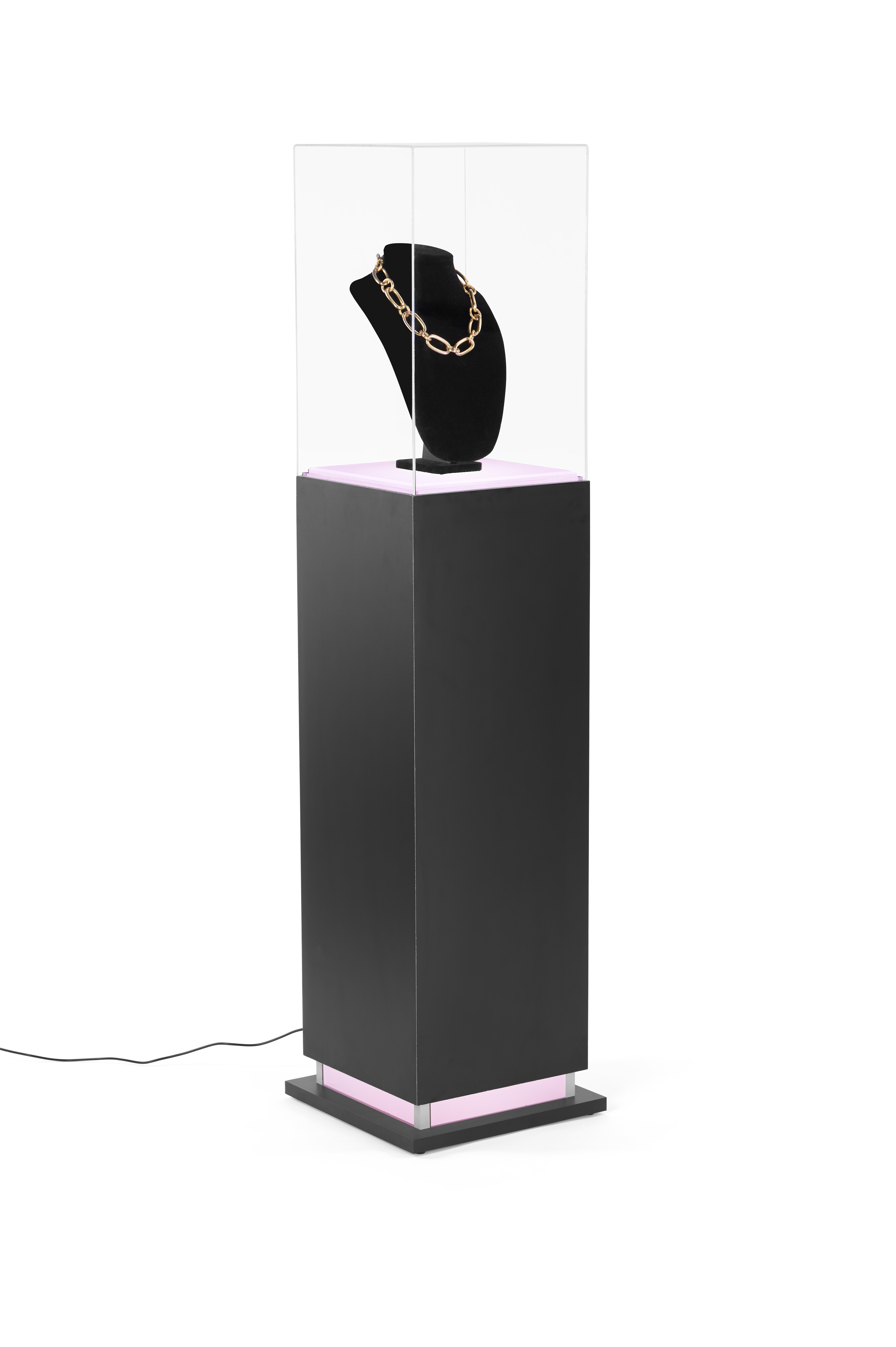 Pedestal Display Case with Acrylic Cover | Lift off Top | Displays2Go