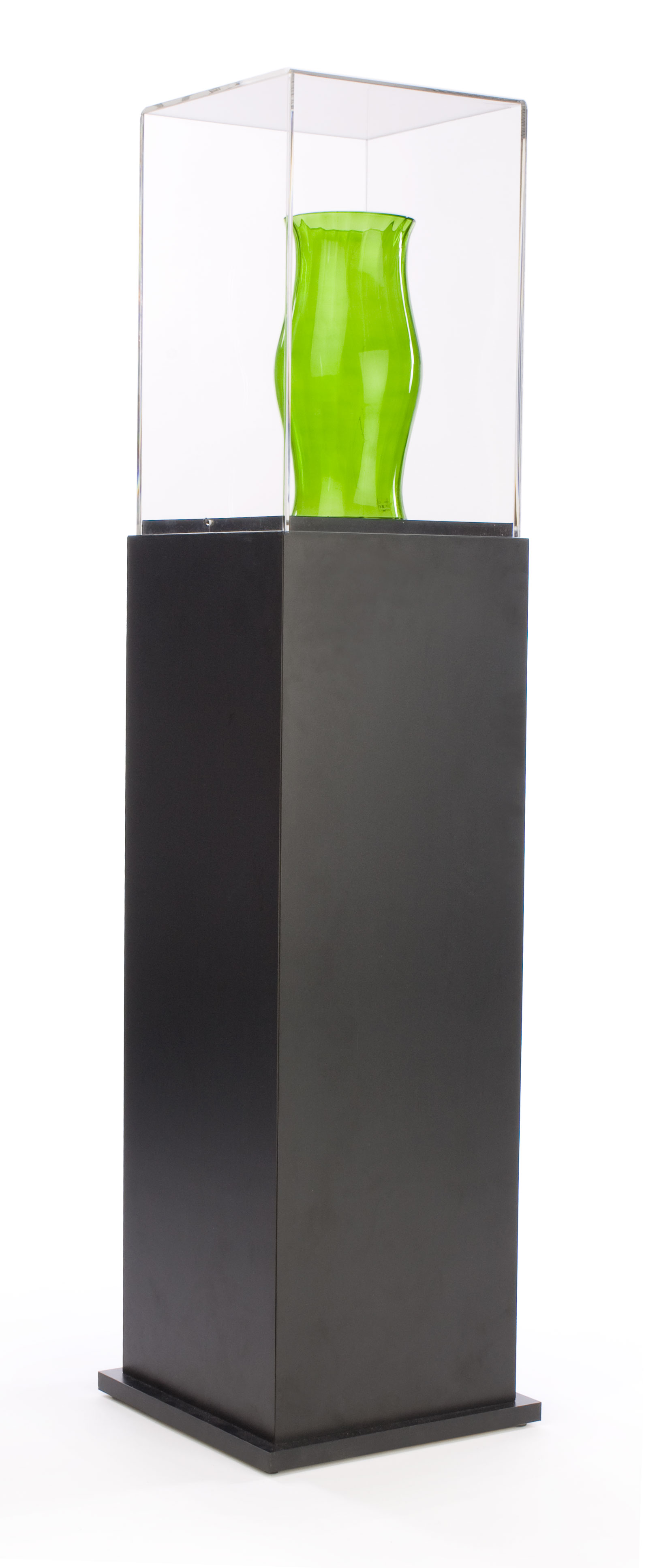 Pedestal Display Cases | Black Laminated Museum Pedestal | Displays2Go