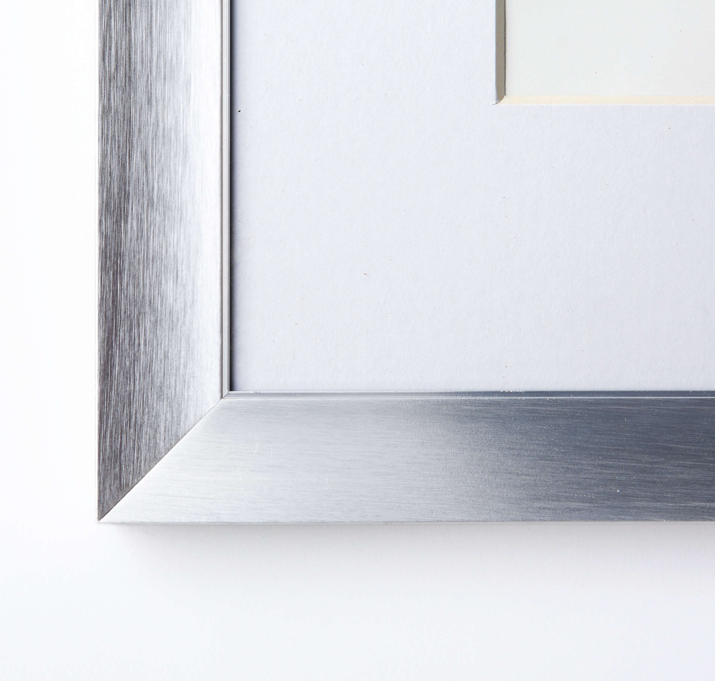 40x27 Poster Frame with Silver Edges & (2) Display Mats | Displays2Go