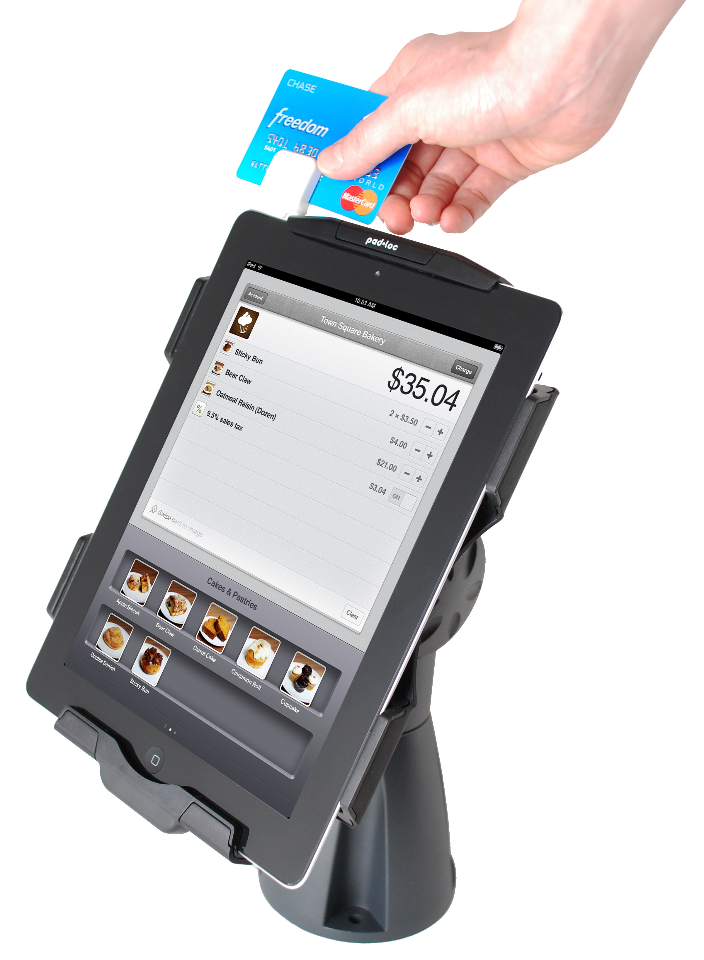 iPad Air Counter Stand | Integrated Cord Management | Displays2Go