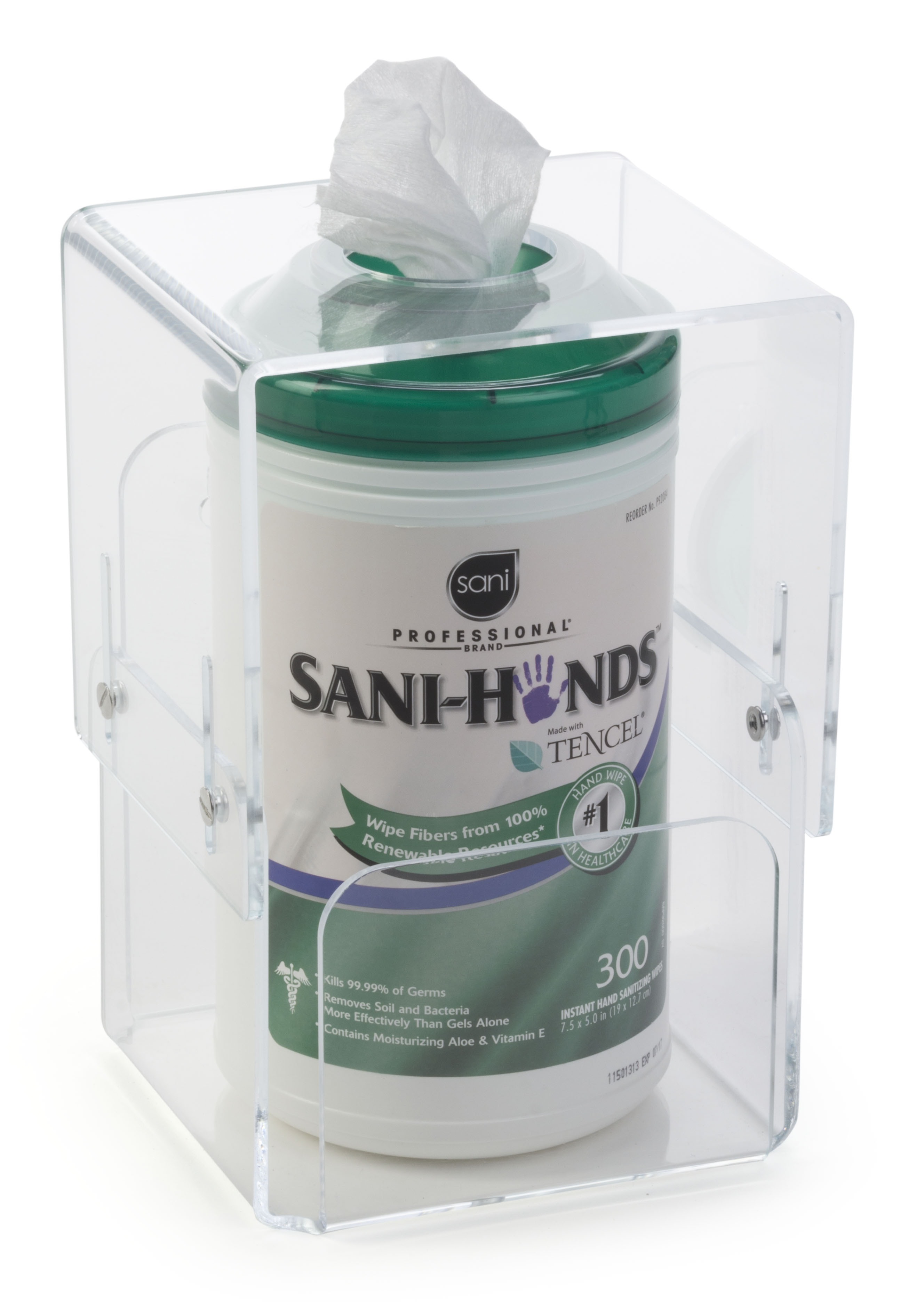 Wipe Canister Holder | Wall Mounted or Countertop Use | Displays2Go