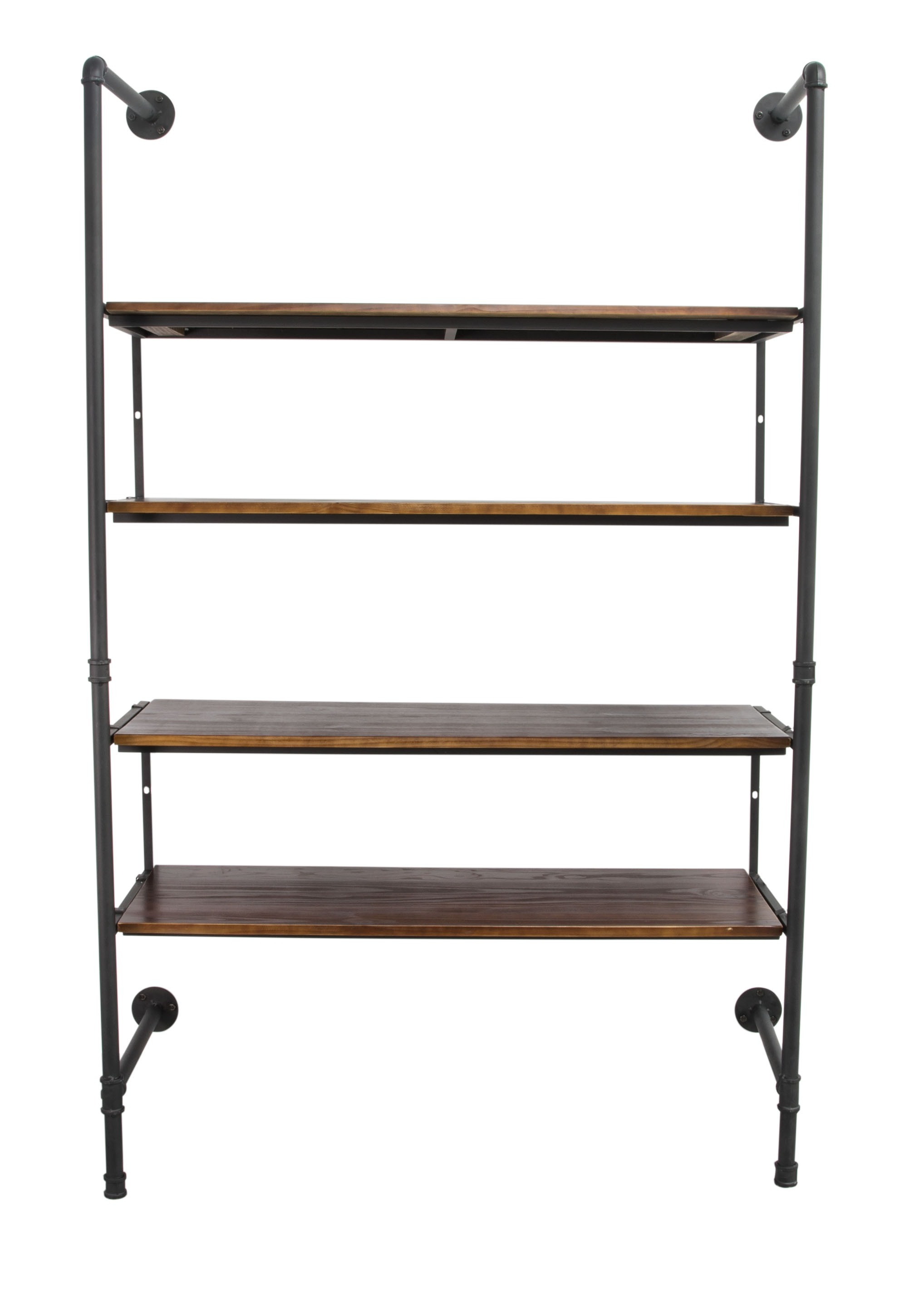Industrial Retail Wall Shelves | Natural Stain | Displays2Go