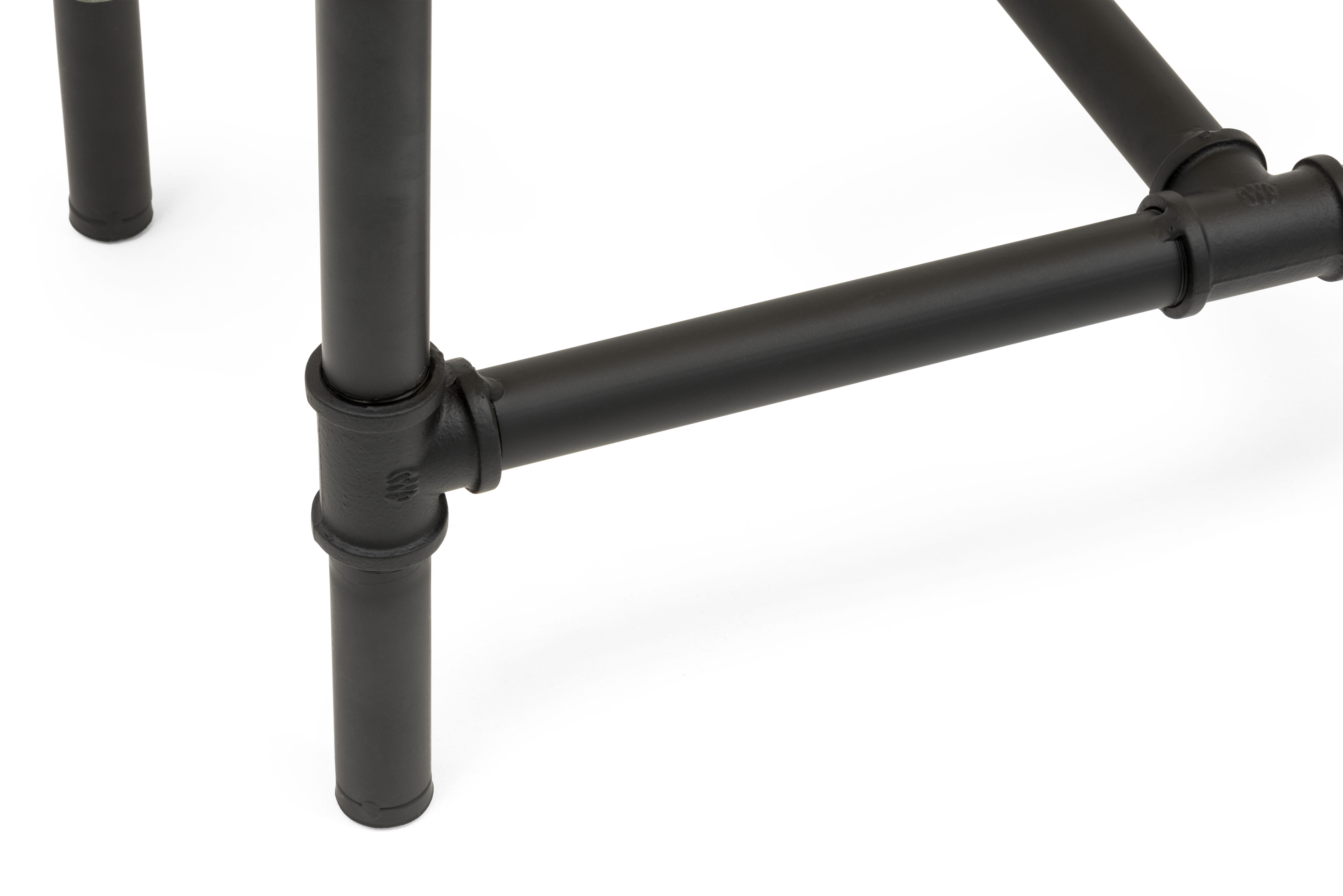 Small Pipe Display Table | Dark Brown Stain | Displays2Go