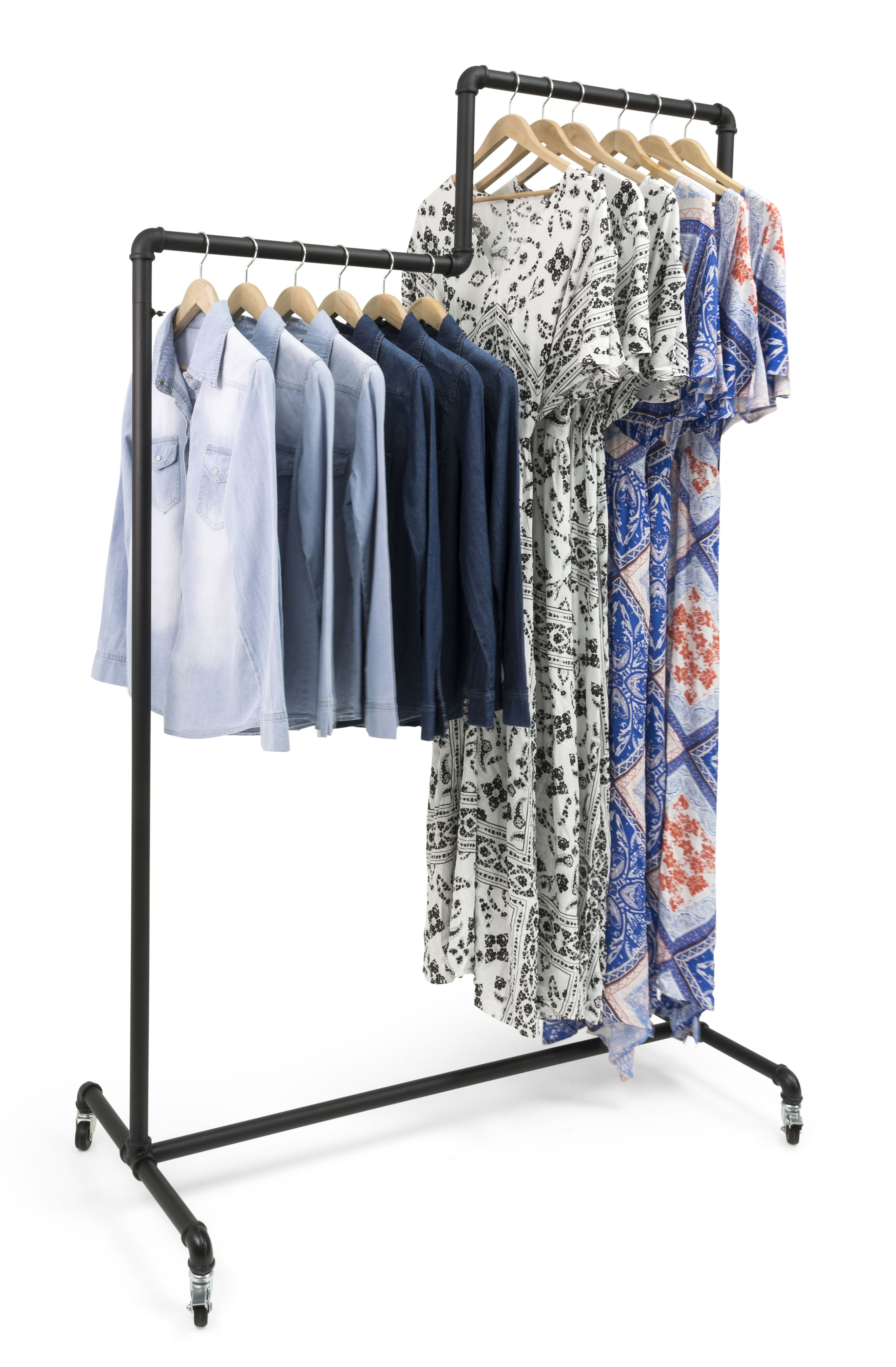 Pipe Double Tier Ballet Rack | Powder Coated Metal | Displays2Go