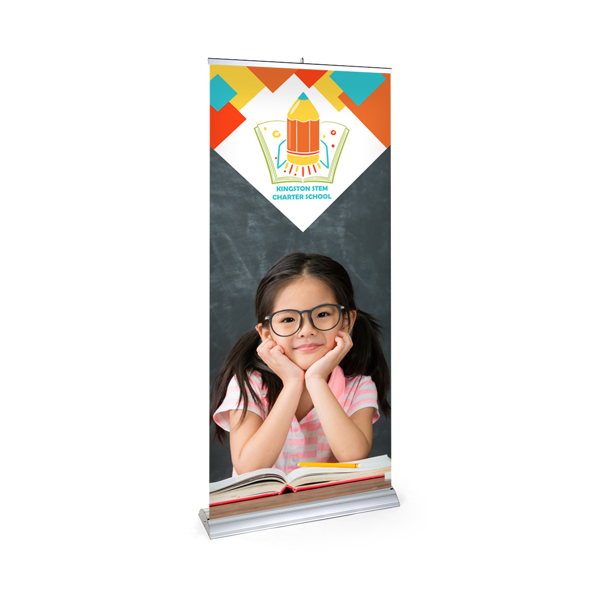 Premium Banner Stand | Pull Up Banner with Custom Graphics | Displays2Go